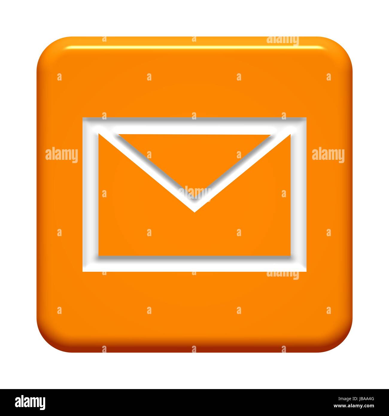 button orange: email contact Stock Photo - Alamy