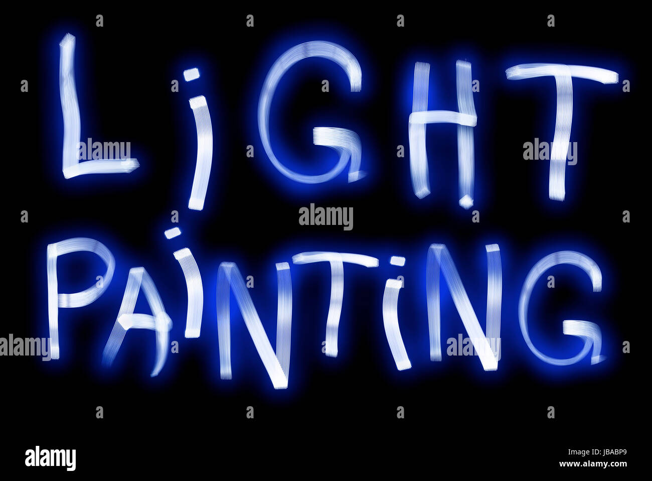 Light Painting words using a LED light panel at night and a long ...