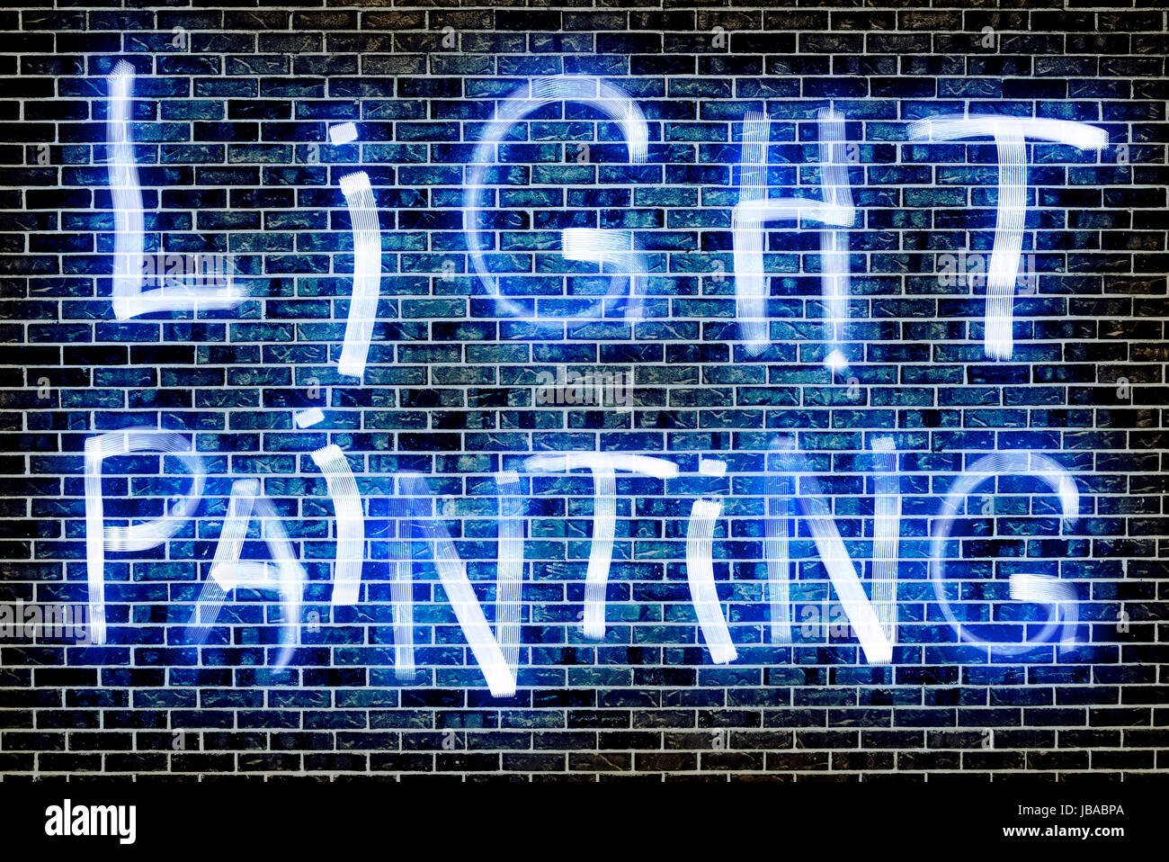 Light Painting words using a LED light panel at night and a long ...
