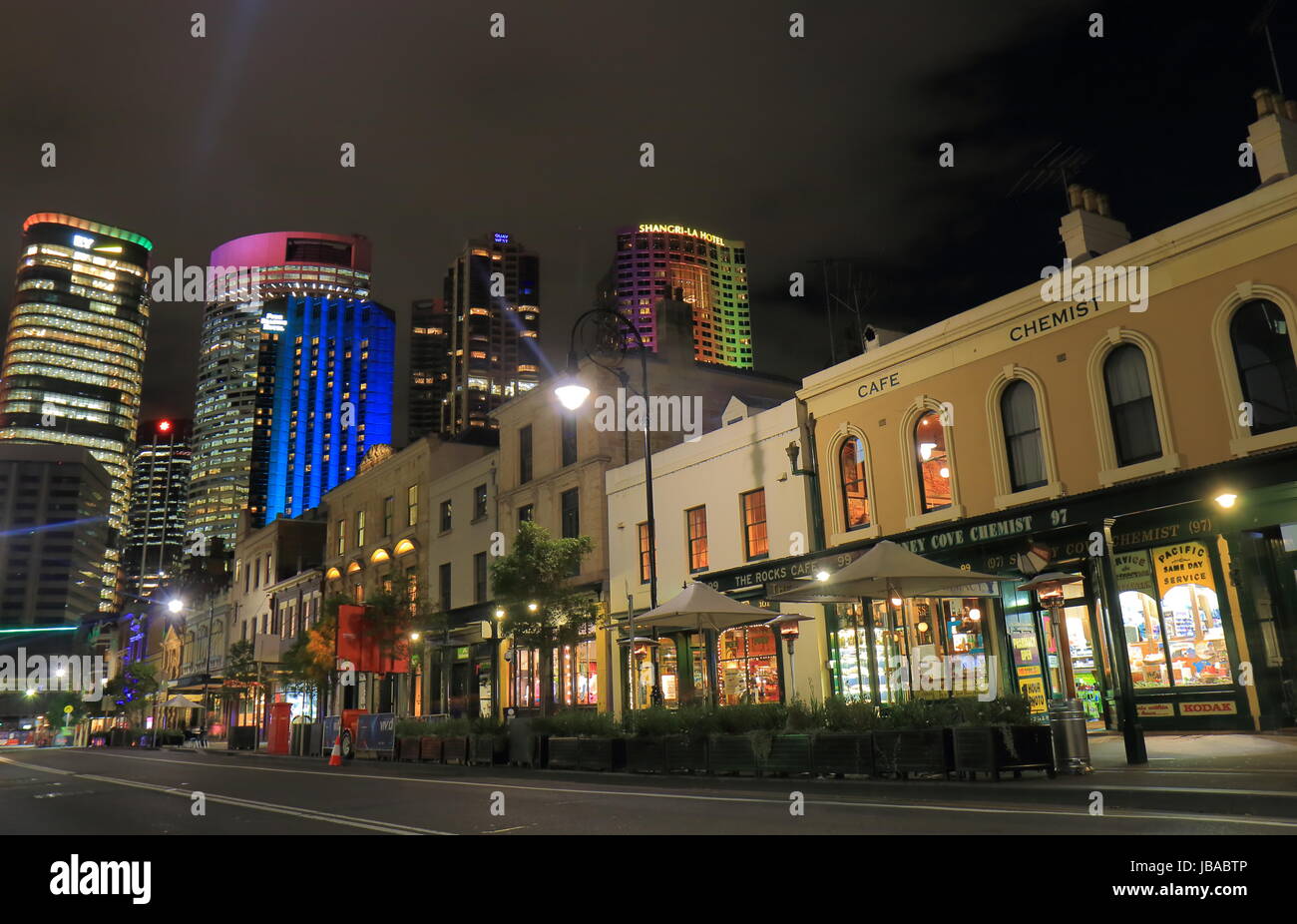 The rocks sydney night hi-res stock photography and images - Alamy