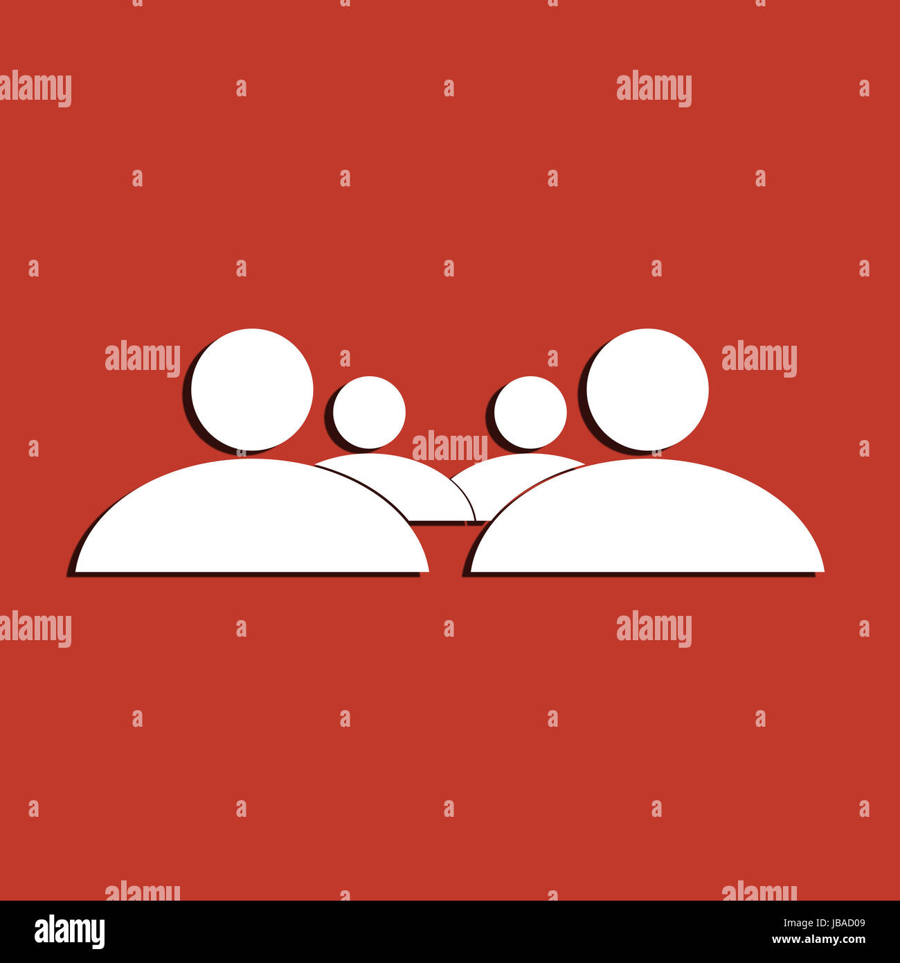 Family symbol. Flat design element Stock Photo - Alamy