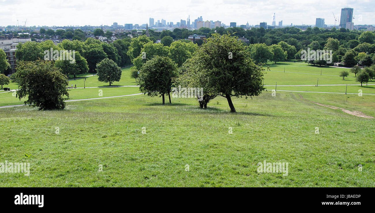 Primrose Hill park in London England UK Stock Photo - Alamy
