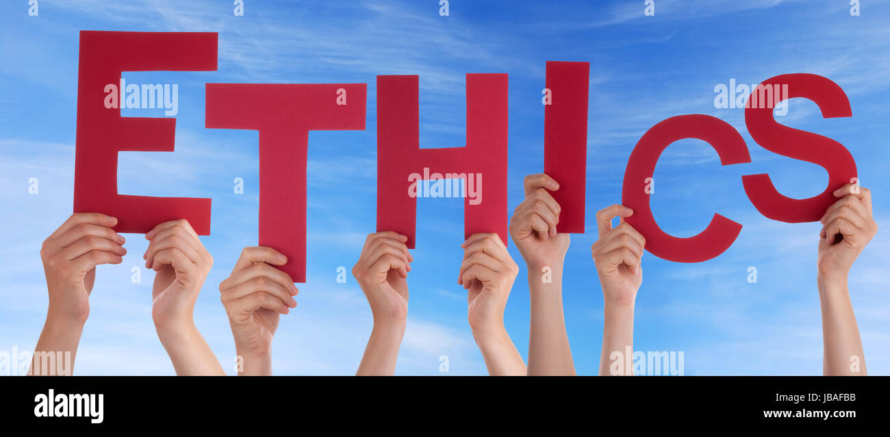 Ethics Standards Moral and Right Words Showing Values Stock Photo - Alamy