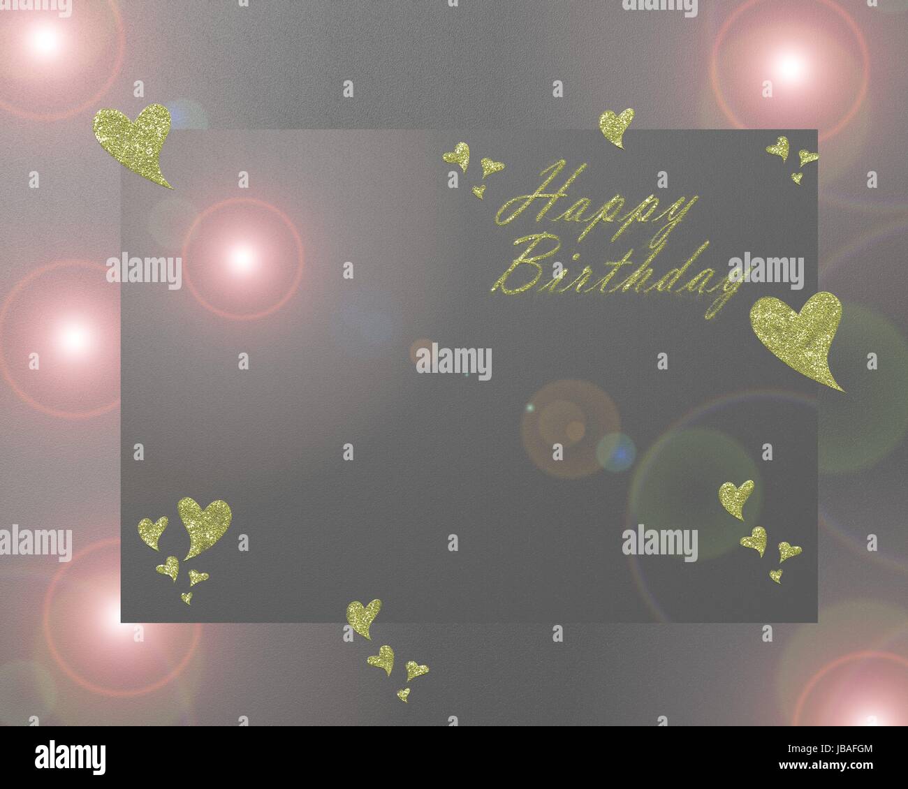 written letters,text,color happy birthday card Stock Photo - Alamy