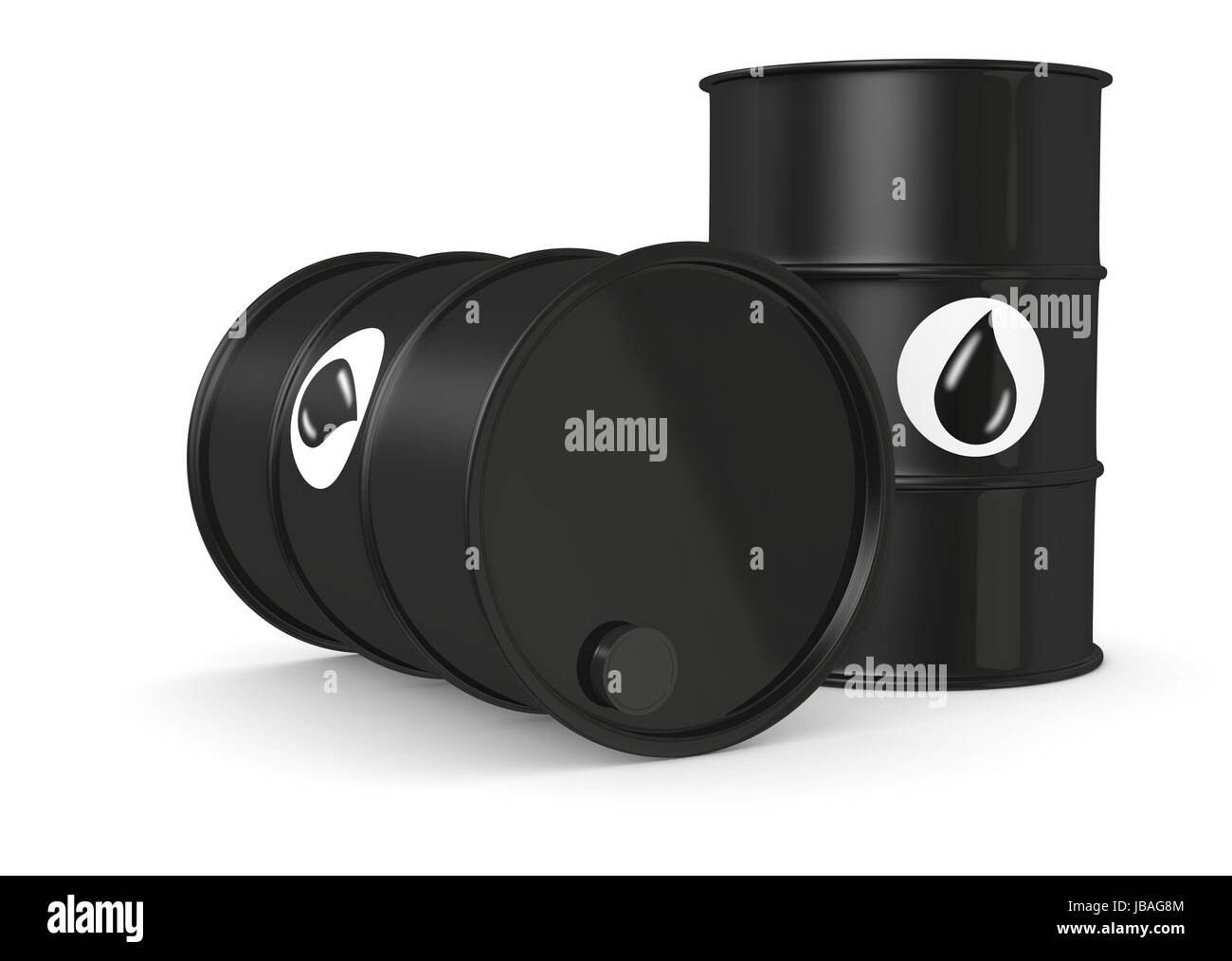 Two black metal oil barrels hi-res stock photography and images - Alamy