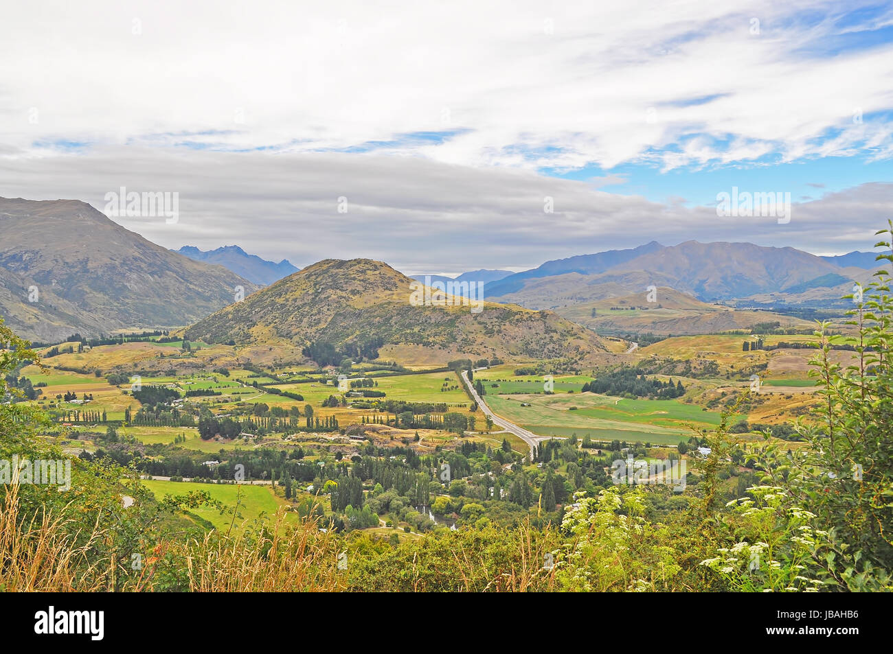 Grass with mountain background Stock Photo - Alamy