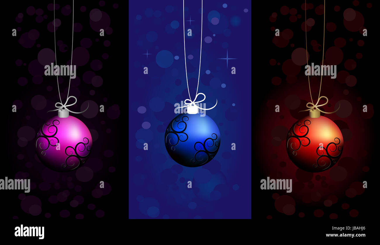 Set of red, blue and violet candy event backgrounds with Christmas ...