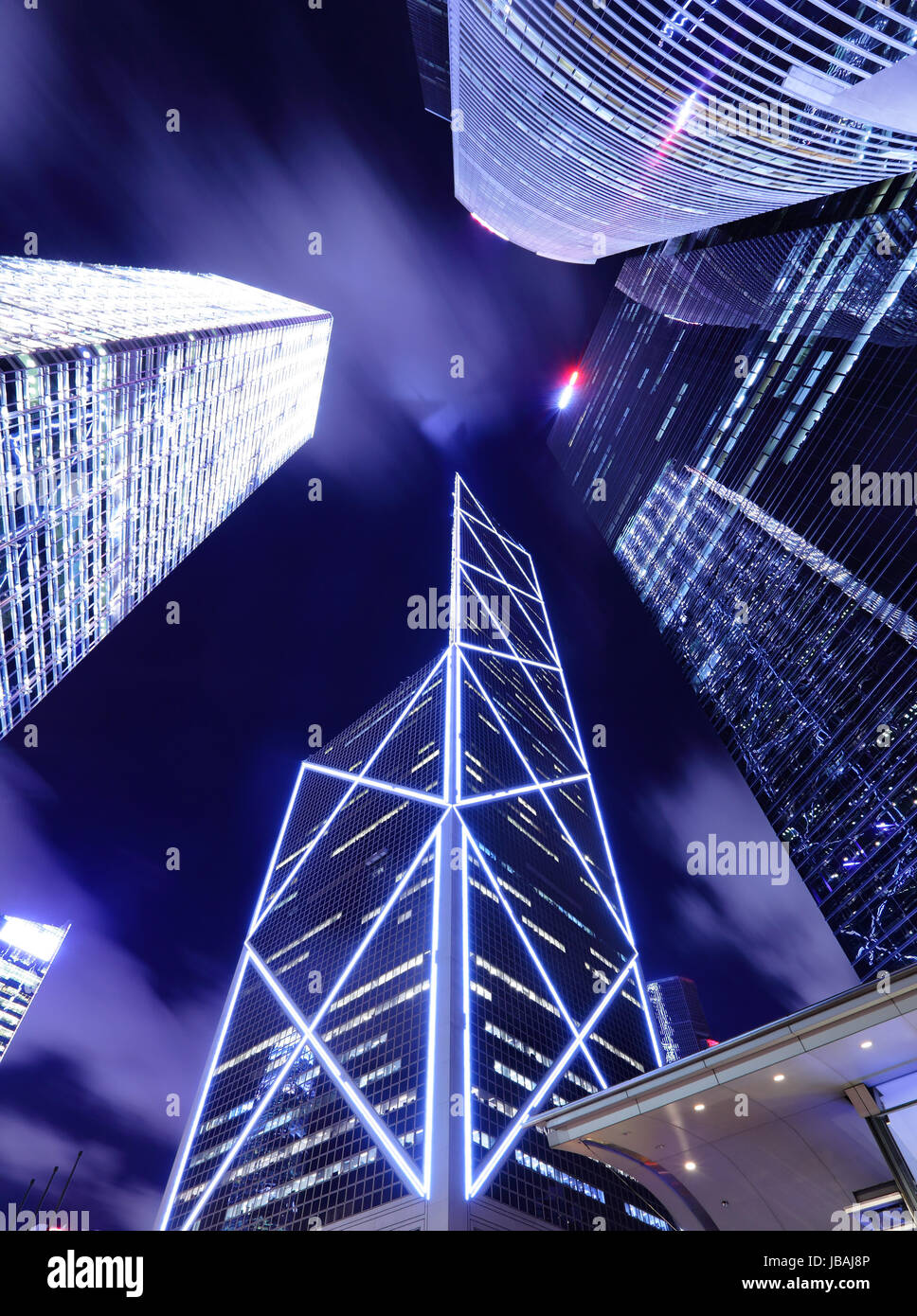 Modern building in Hong Kong from low angle Stock Photo - Alamy