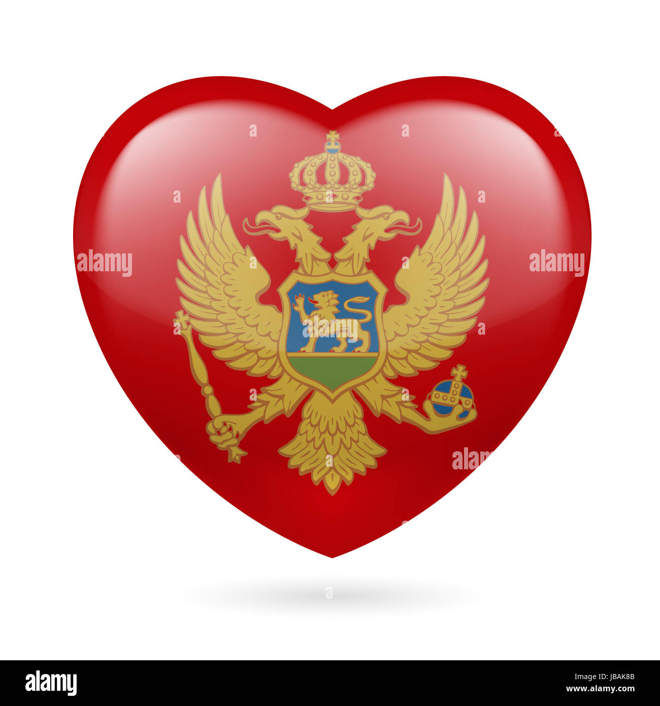 Montenegrin official flag Cut Out Stock Images & Pictures - Alamy