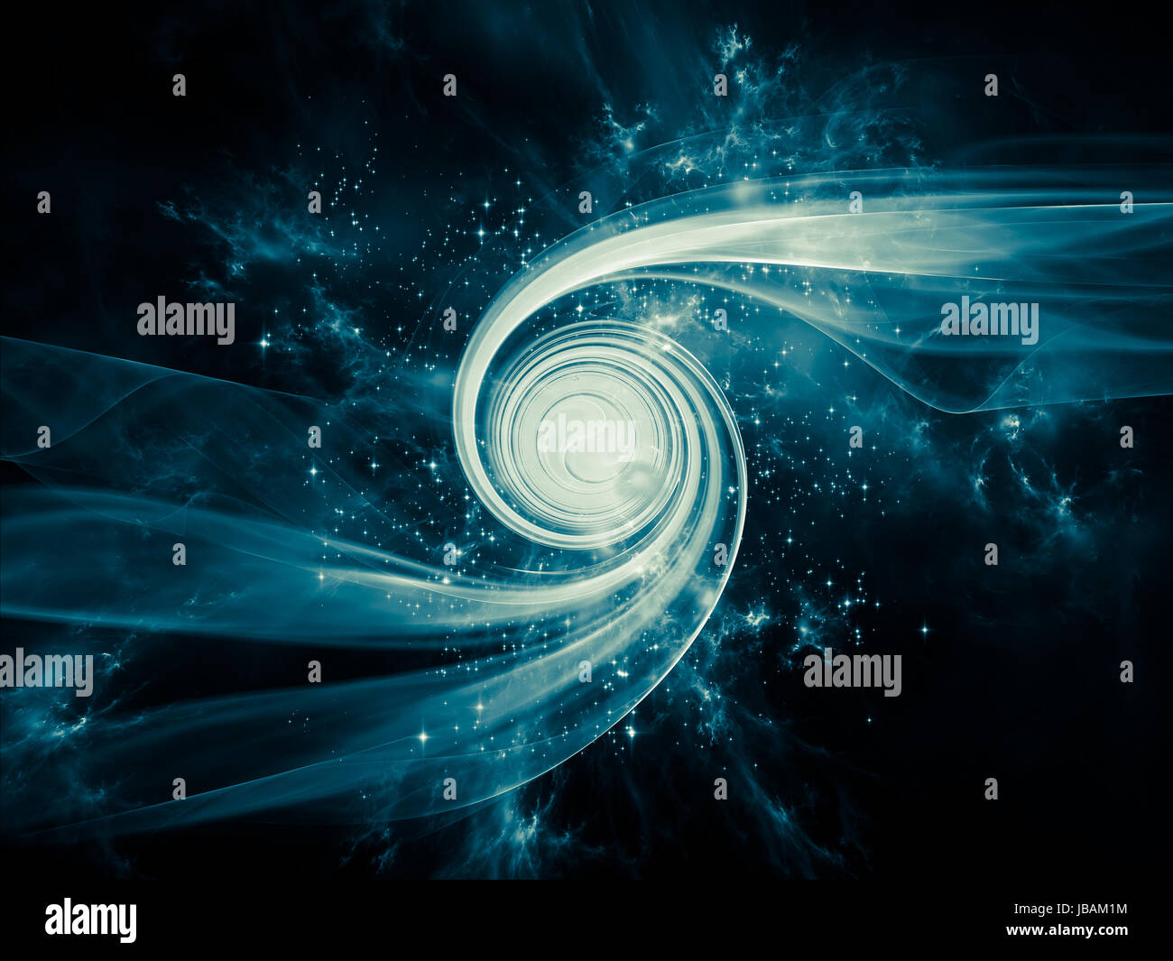 Space Vortex series. Interplay of translucent vortex, fractal elements ...