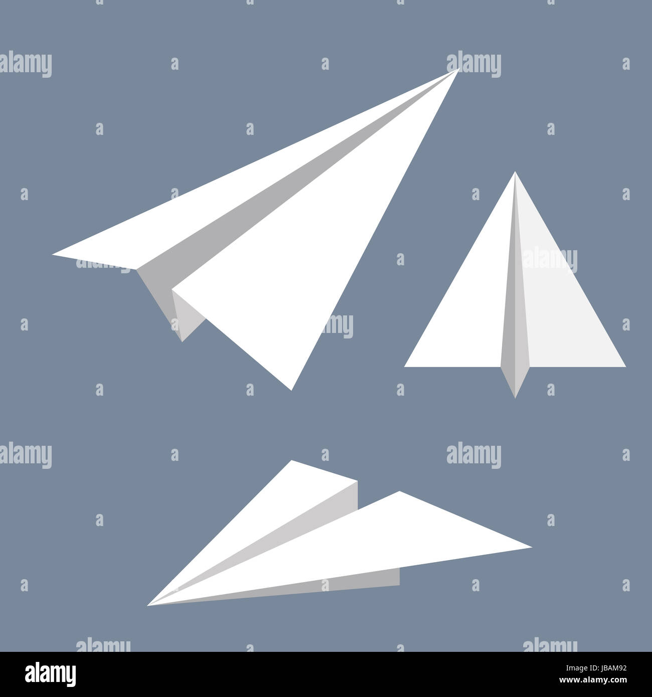 vector illustration of Paper plane Stock Photo - Alamy