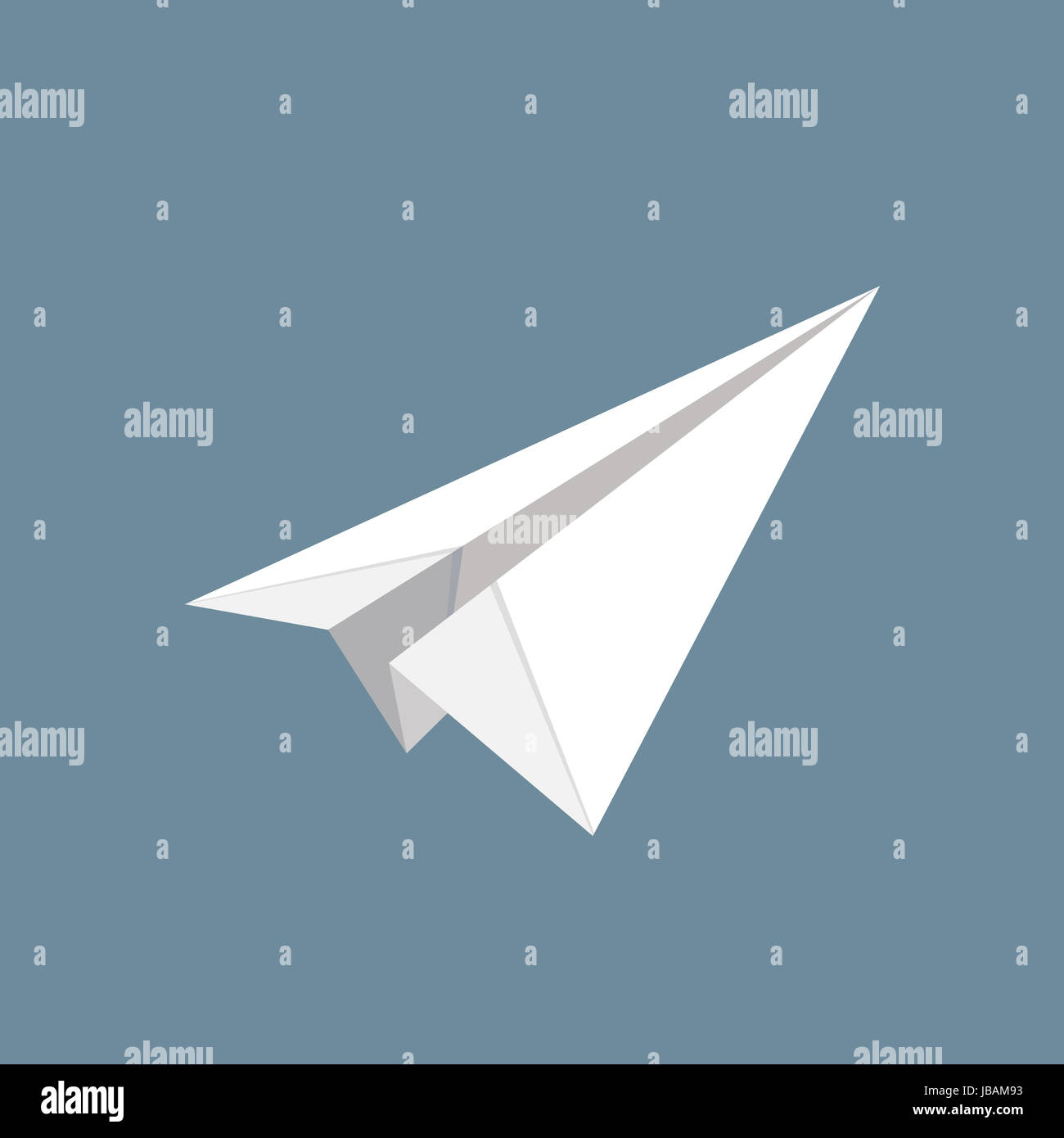 vector illustration of Paper plane Stock Photo - Alamy