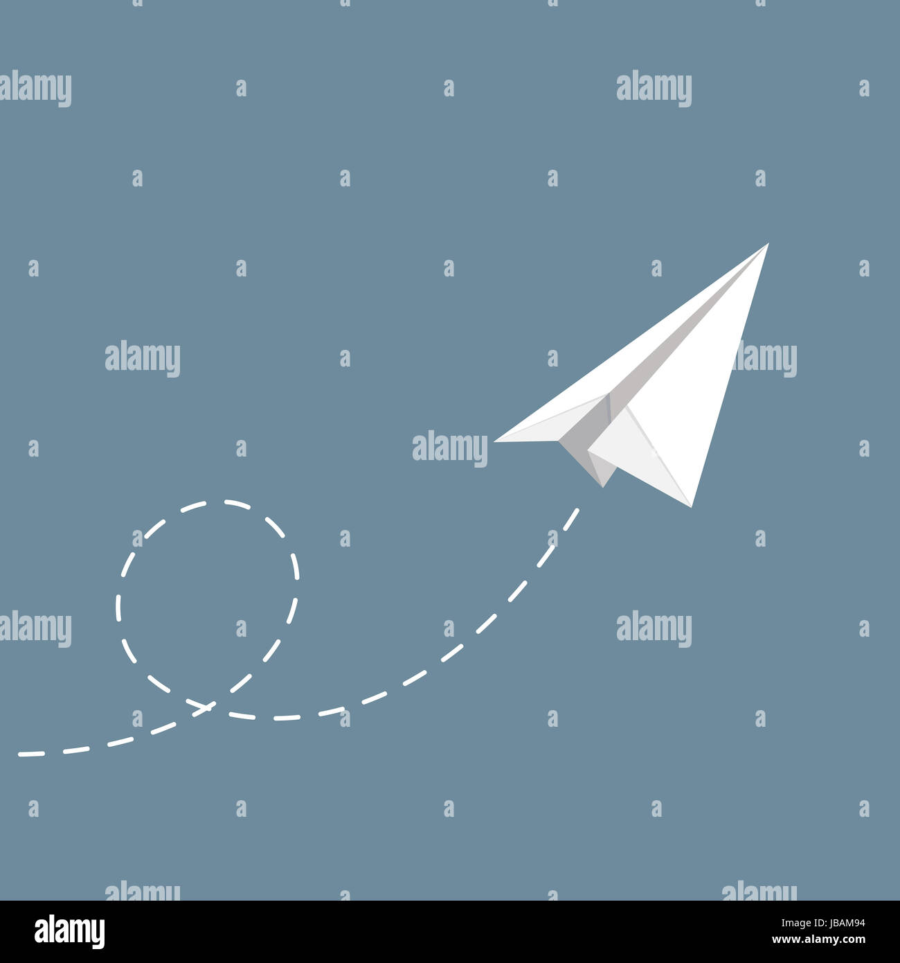 vector illustration of Paper plane Stock Photo - Alamy