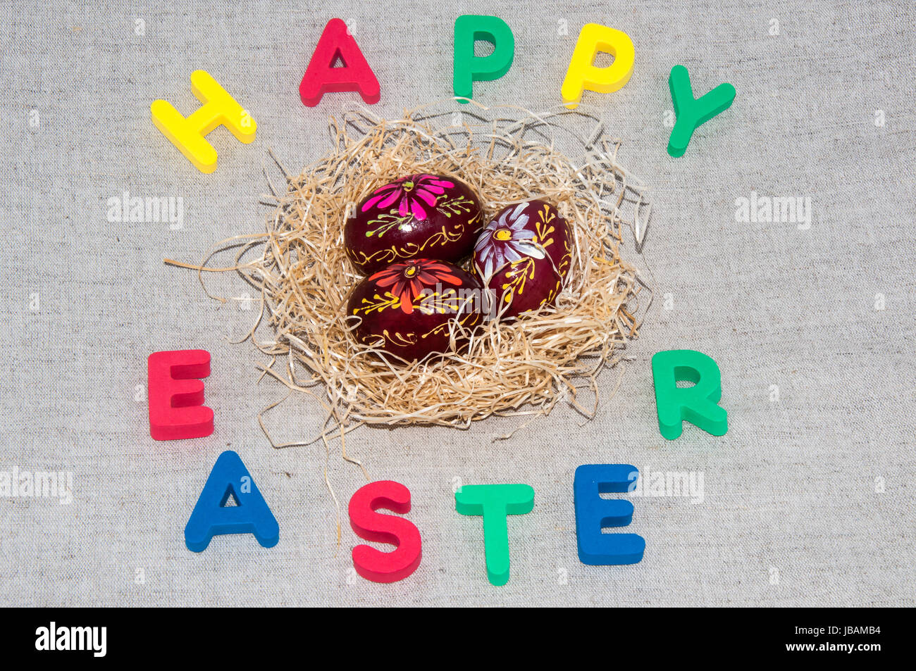 Painted Easter egg for the feast of the radiant resurrection of Christ ...