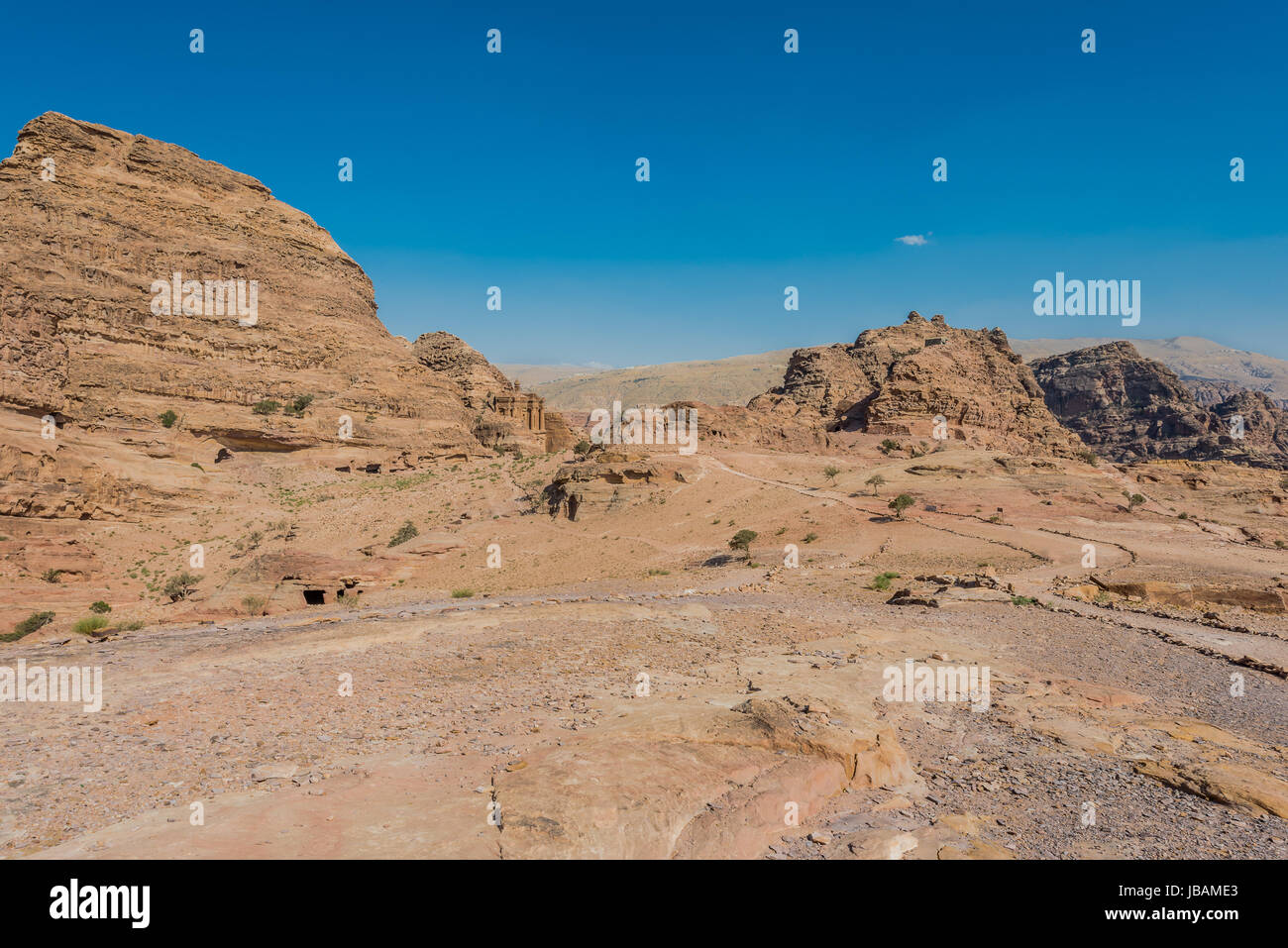The Monastery Al Deir in nabatean petra jordan middle east Stock Photo ...
