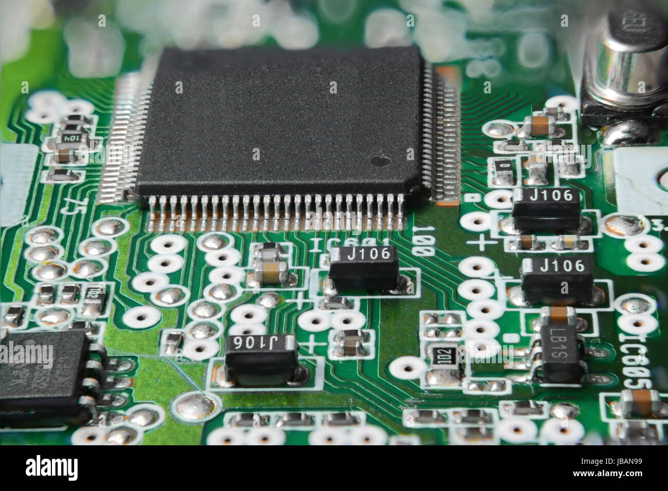 Circuit board with chips and microprocessor Stock Photo - Alamy