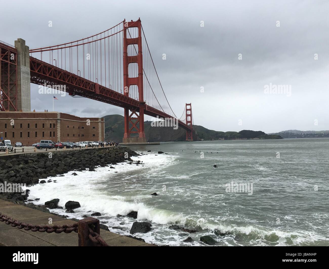 Golden gate bridge waves hi-res stock photography and images - Alamy