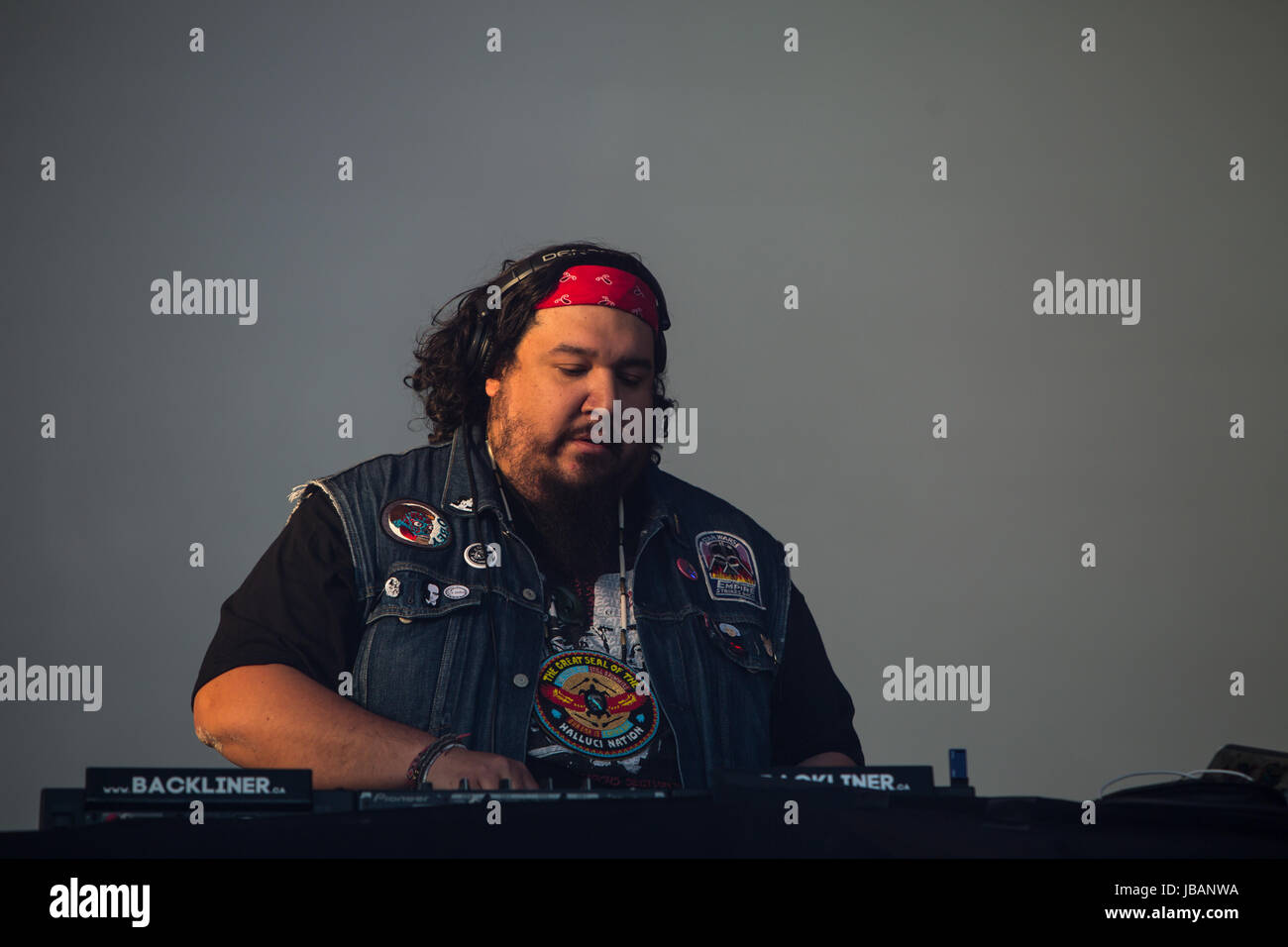 A Tribe Called Red performing at the 2017 Field Trip Music & Arts ...