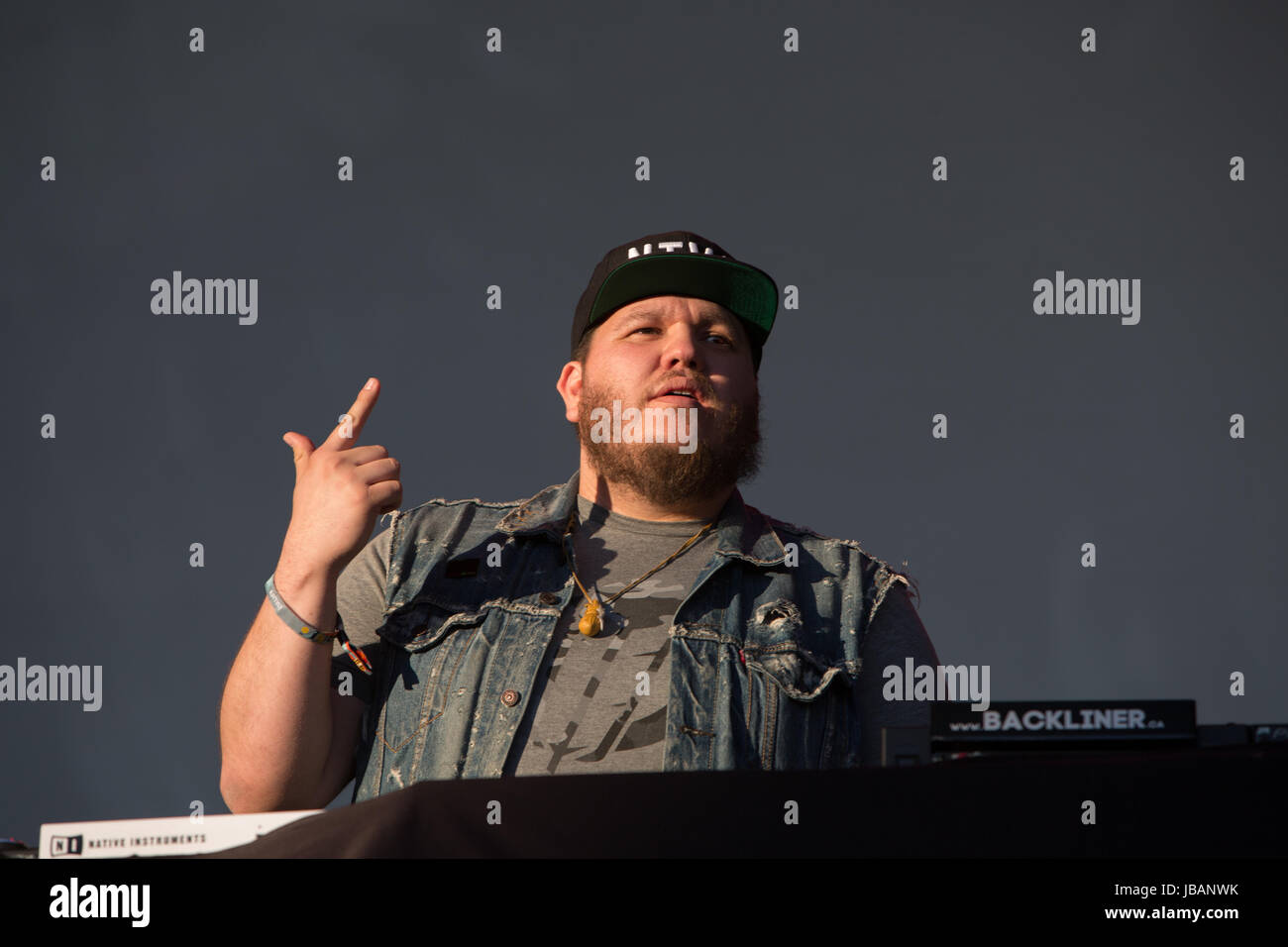 A Tribe Called Red performing at the 2017 Field Trip Music & Arts ...