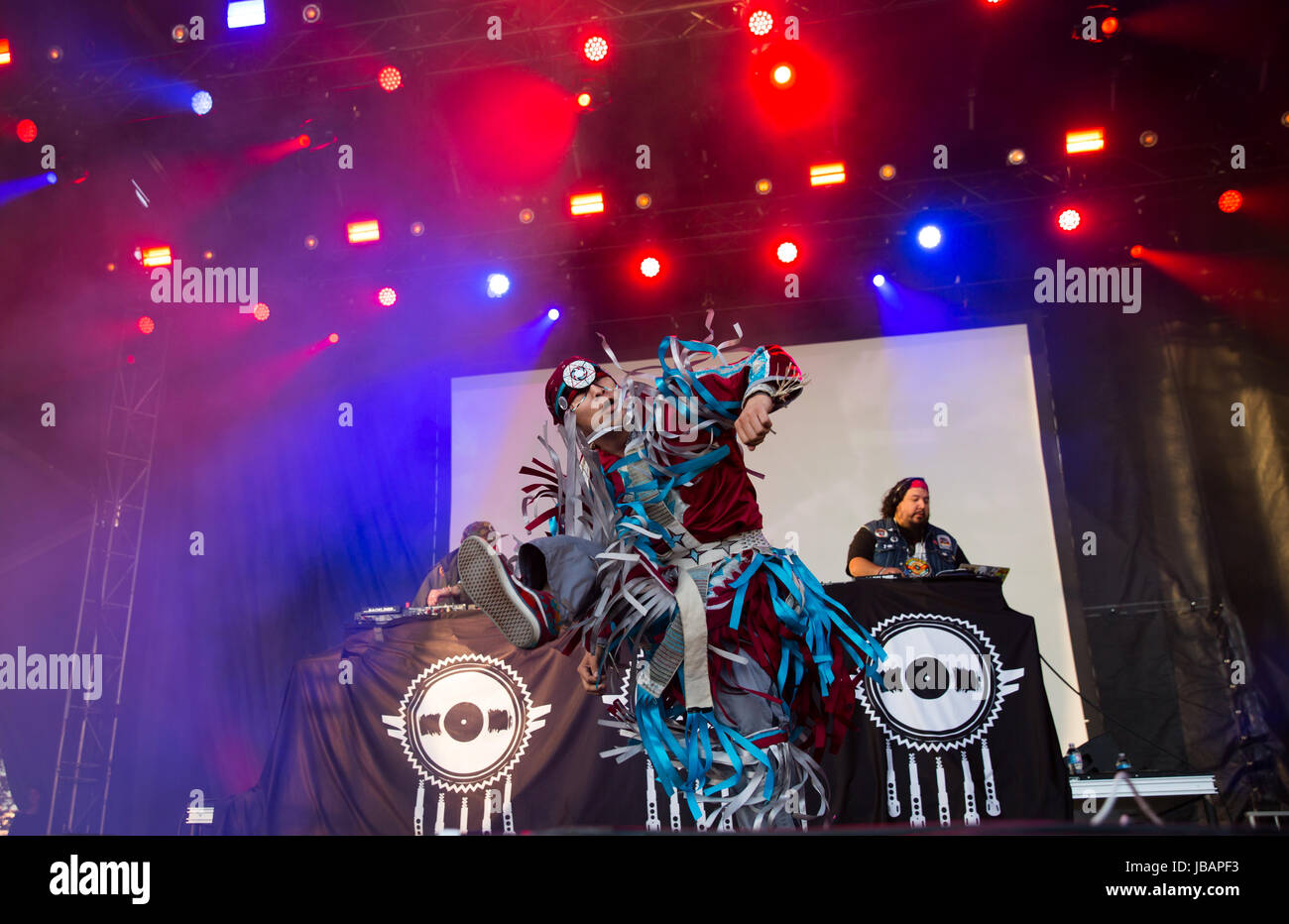A Tribe Called Red perform at the 2017 Field Trip Music & Arts Festival ...