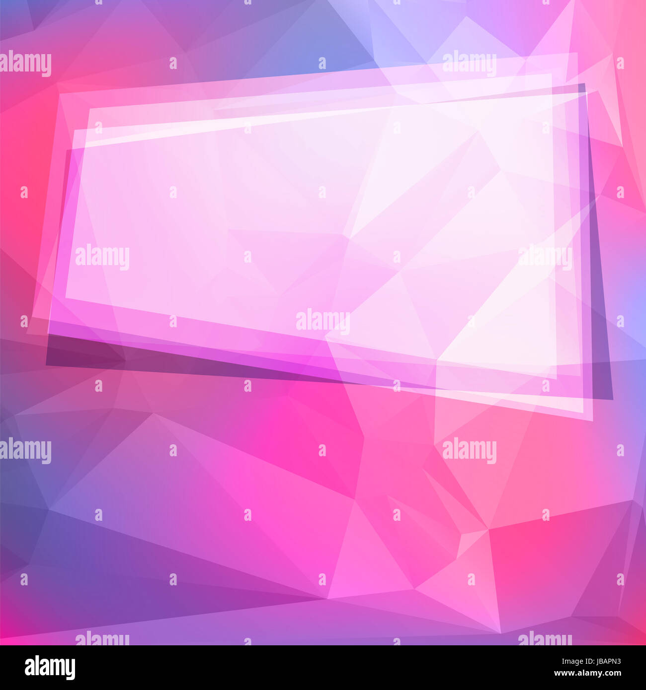 Abstract geometric background with polygons and frame. Vector ...