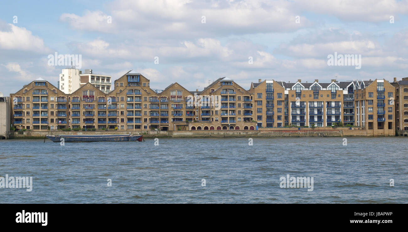 Docks in London Docklands on River Thames, UK Stock Photo - Alamy