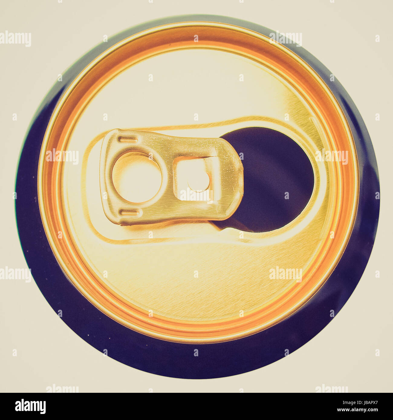 Vintage retro looking A tin can for beer alcoholic drink - isolated ...