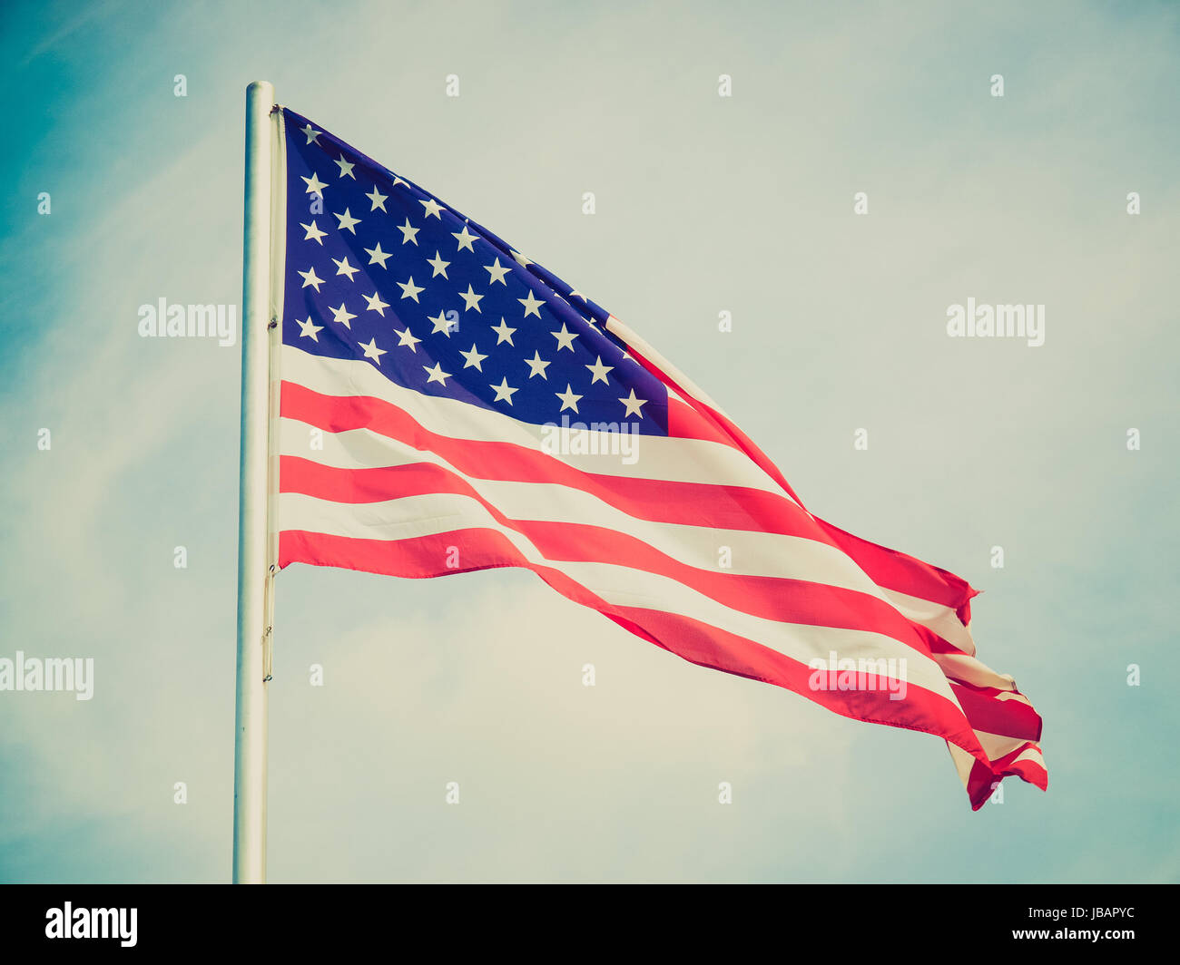 Vintage retro looking Flag of the USA (United States of America Stock ...