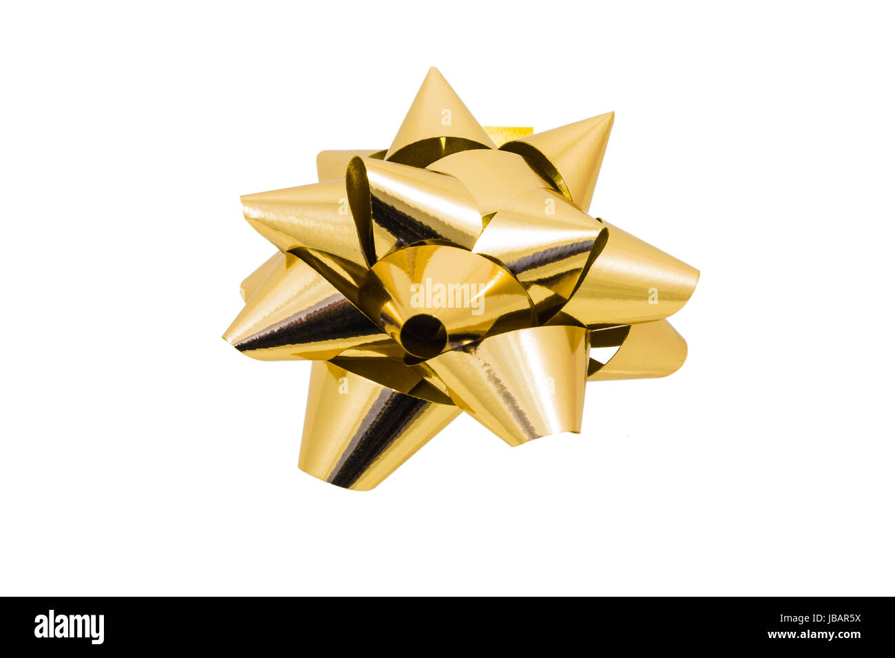 Present bow Isolated on white background Stock Photo - Alamy