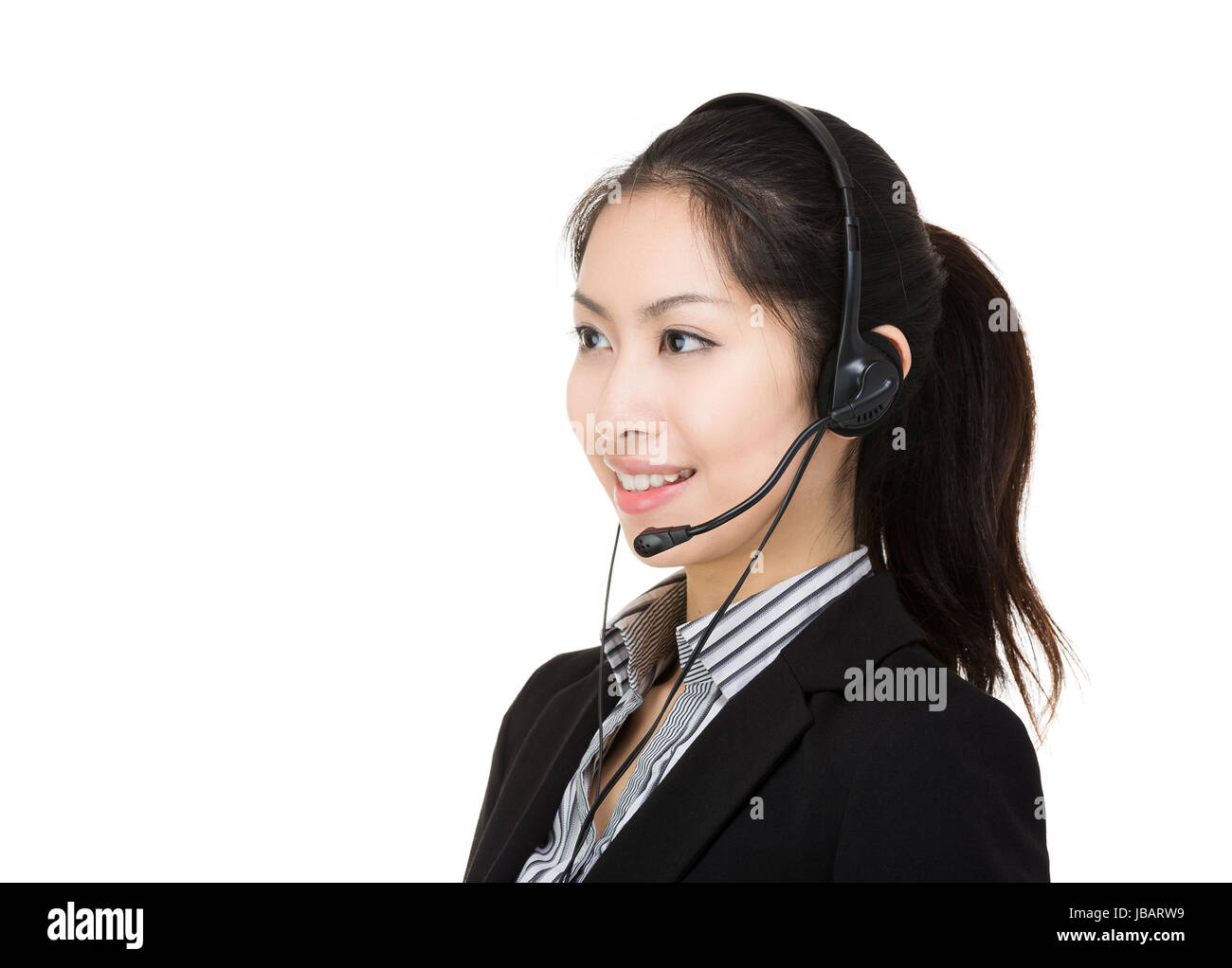 Asia female customer service Stock Photo - Alamy