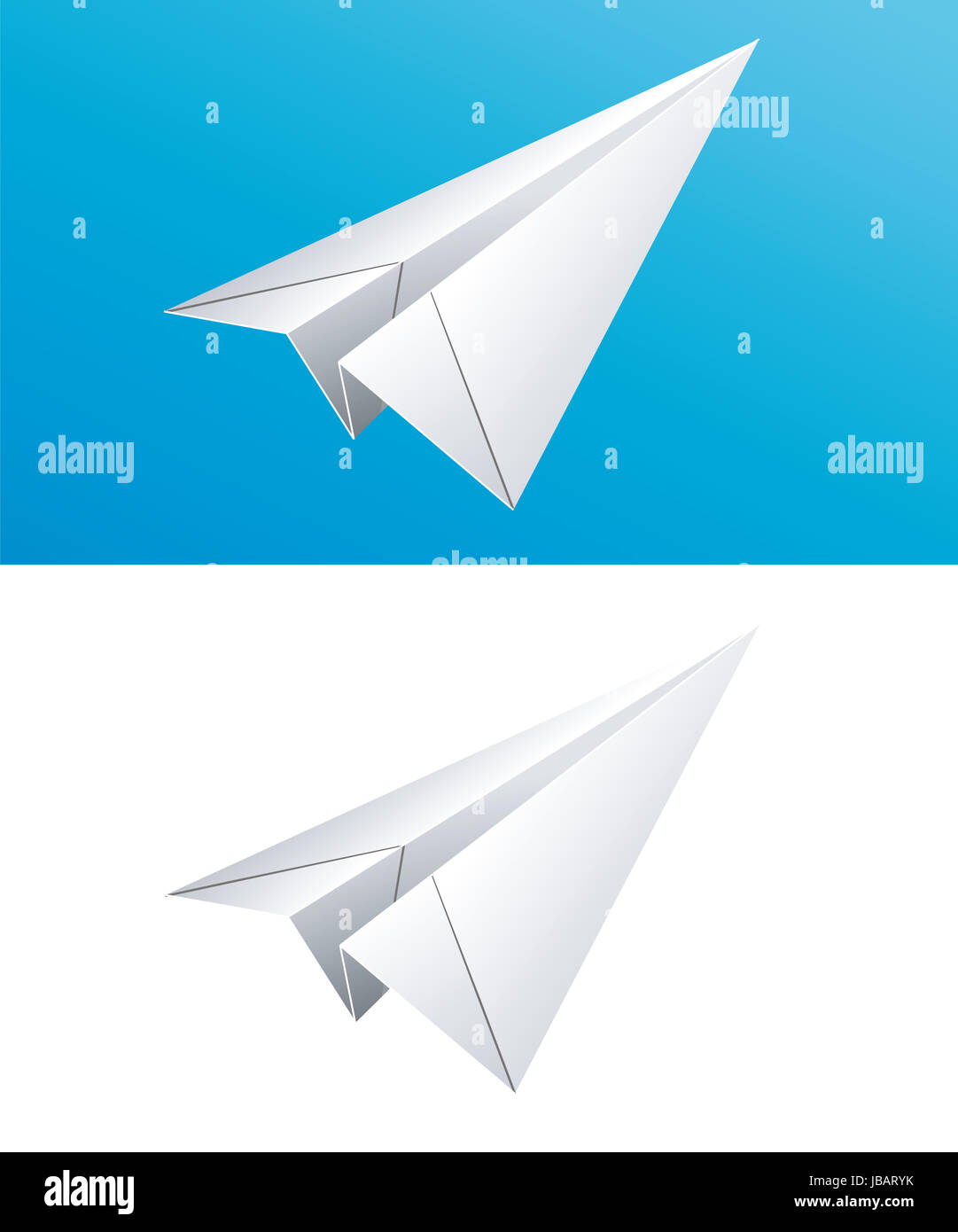 vector illustration of Paper plane Stock Photo - Alamy