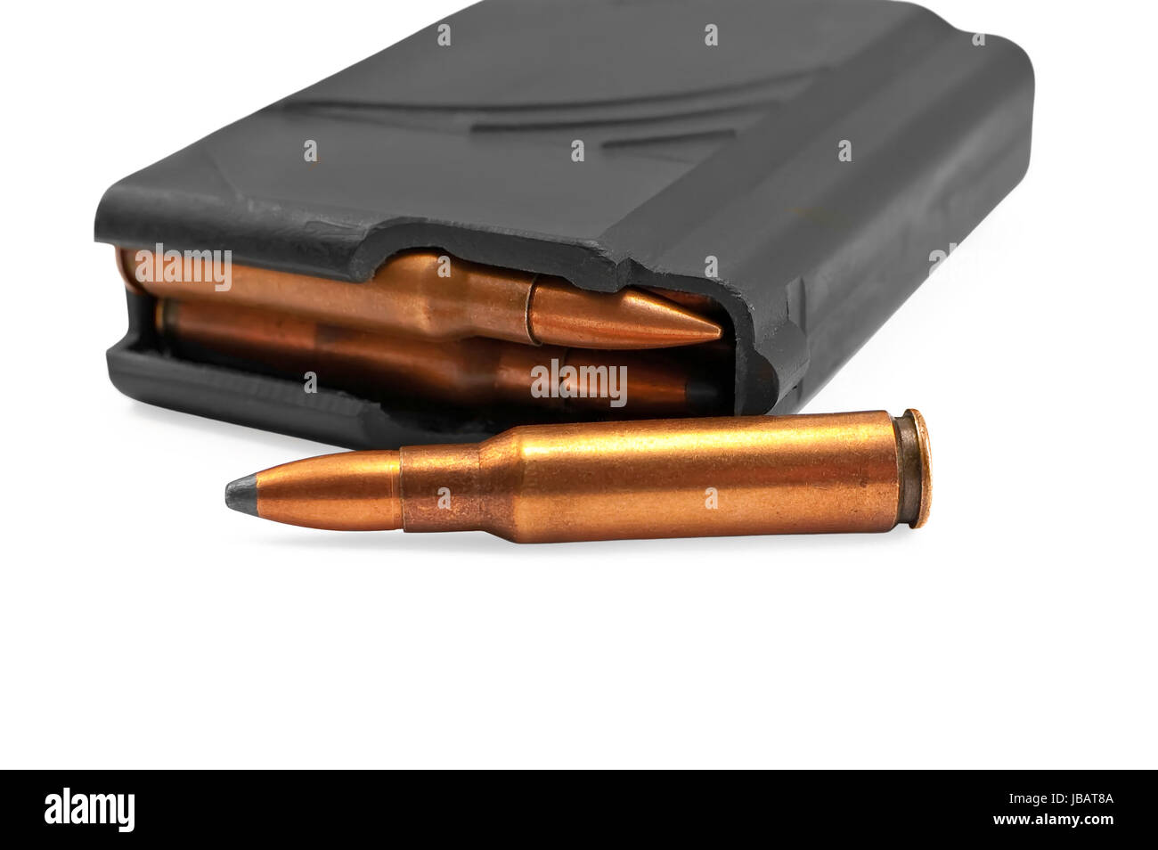 Ammunition for the automatic weapons in a black store and a detached ...