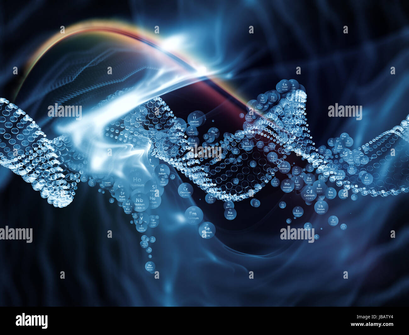 Molecular Dreams series. Creative arrangement of conceptual atoms ...
