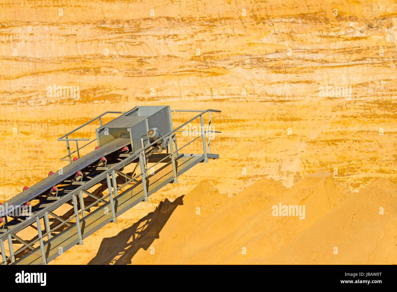 Conveyor belt for sand hi-res stock photography and images - Alamy