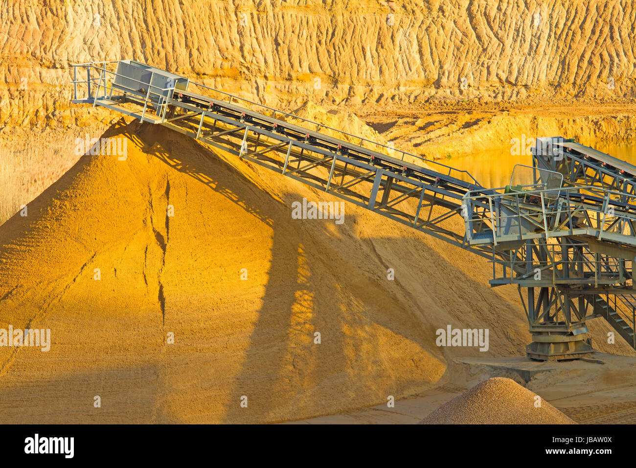 Conveyor belt for sand hi-res stock photography and images - Alamy