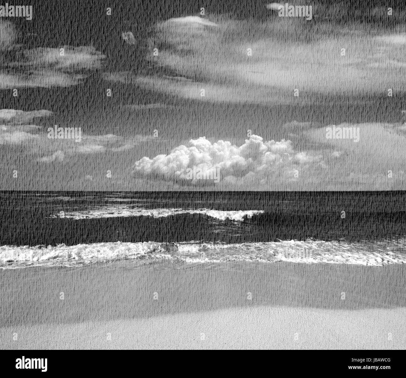 grunge image of tropical beach Stock Photo - Alamy