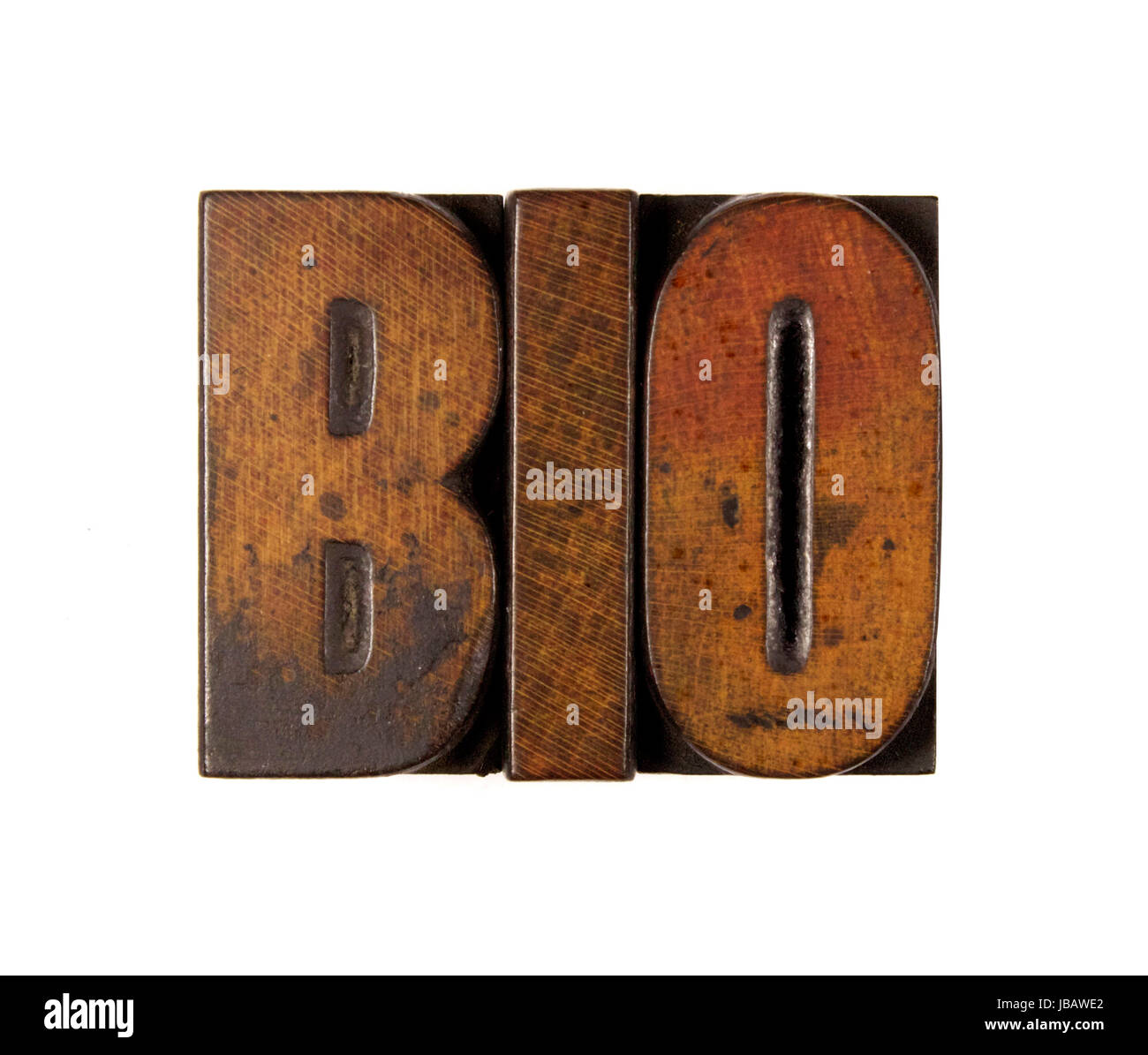 The word BIO written in vintage letterpress type Stock Photo - Alamy