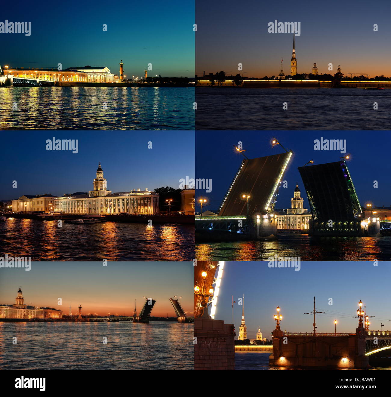 White Nights in St. Petersburg. Russia Stock Photo - Alamy