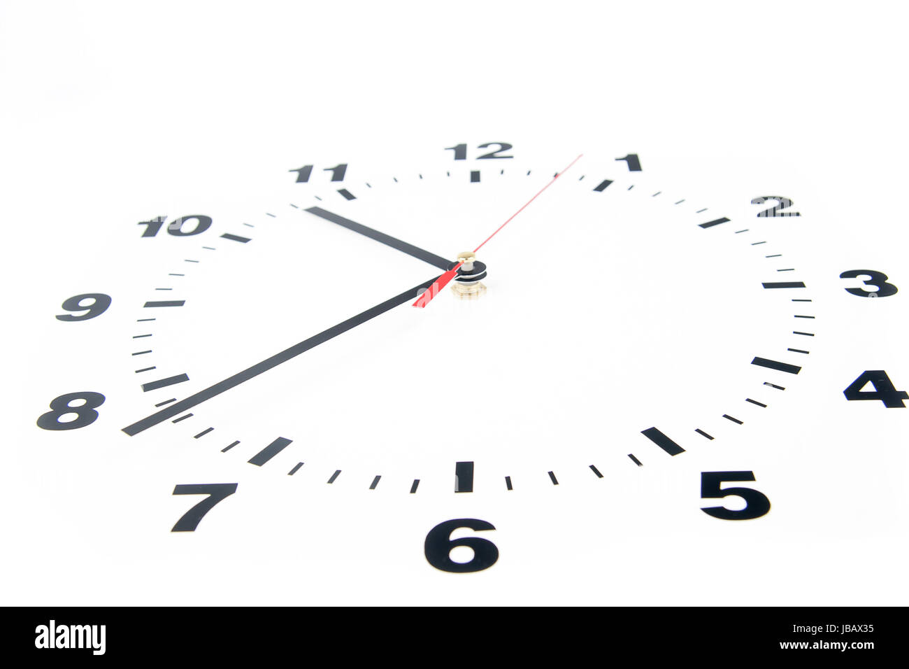 Dial of the clock isolated on white background Stock Photo - Alamy