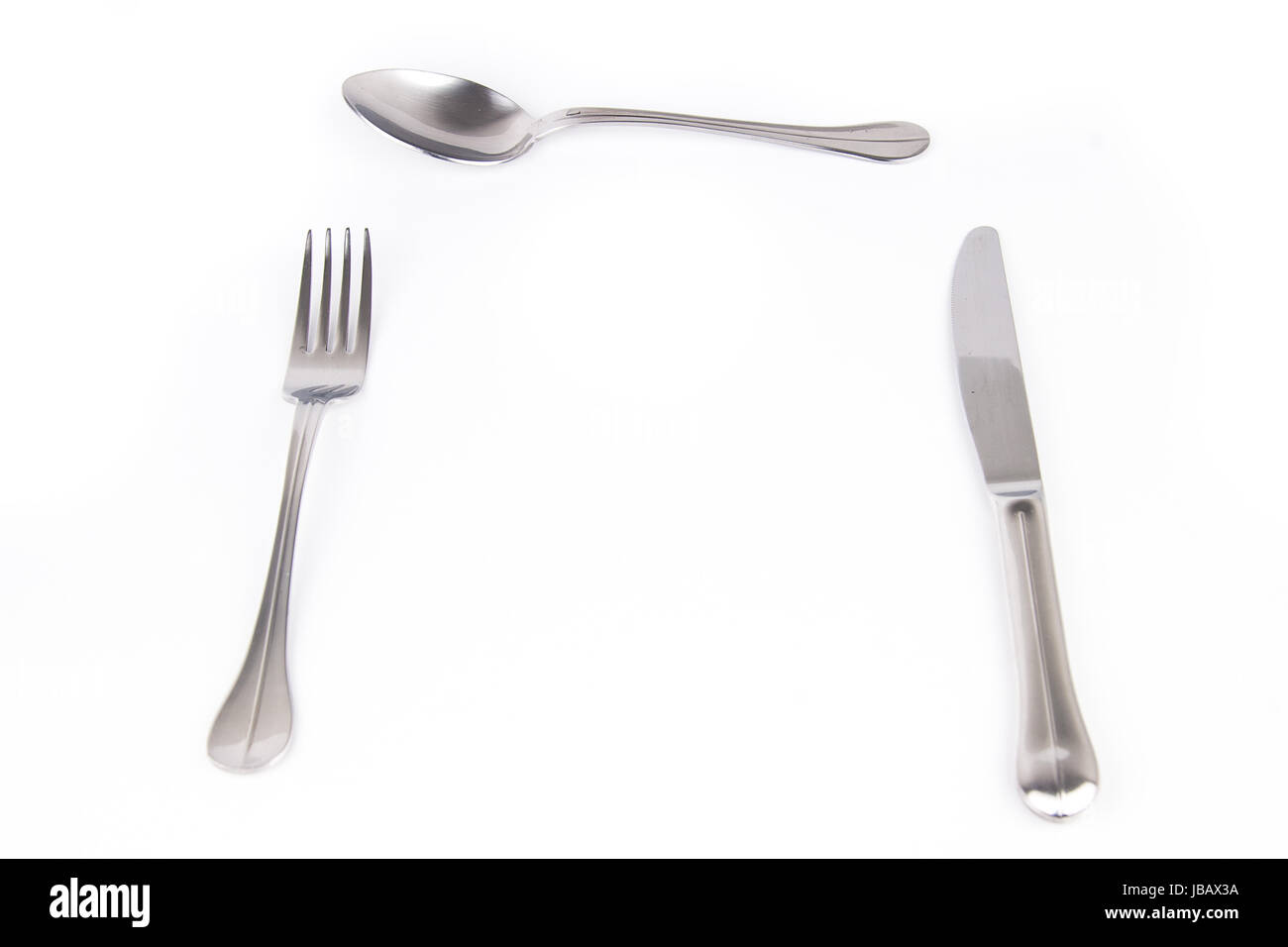 cutlery isolated on white background Stock Photo - Alamy
