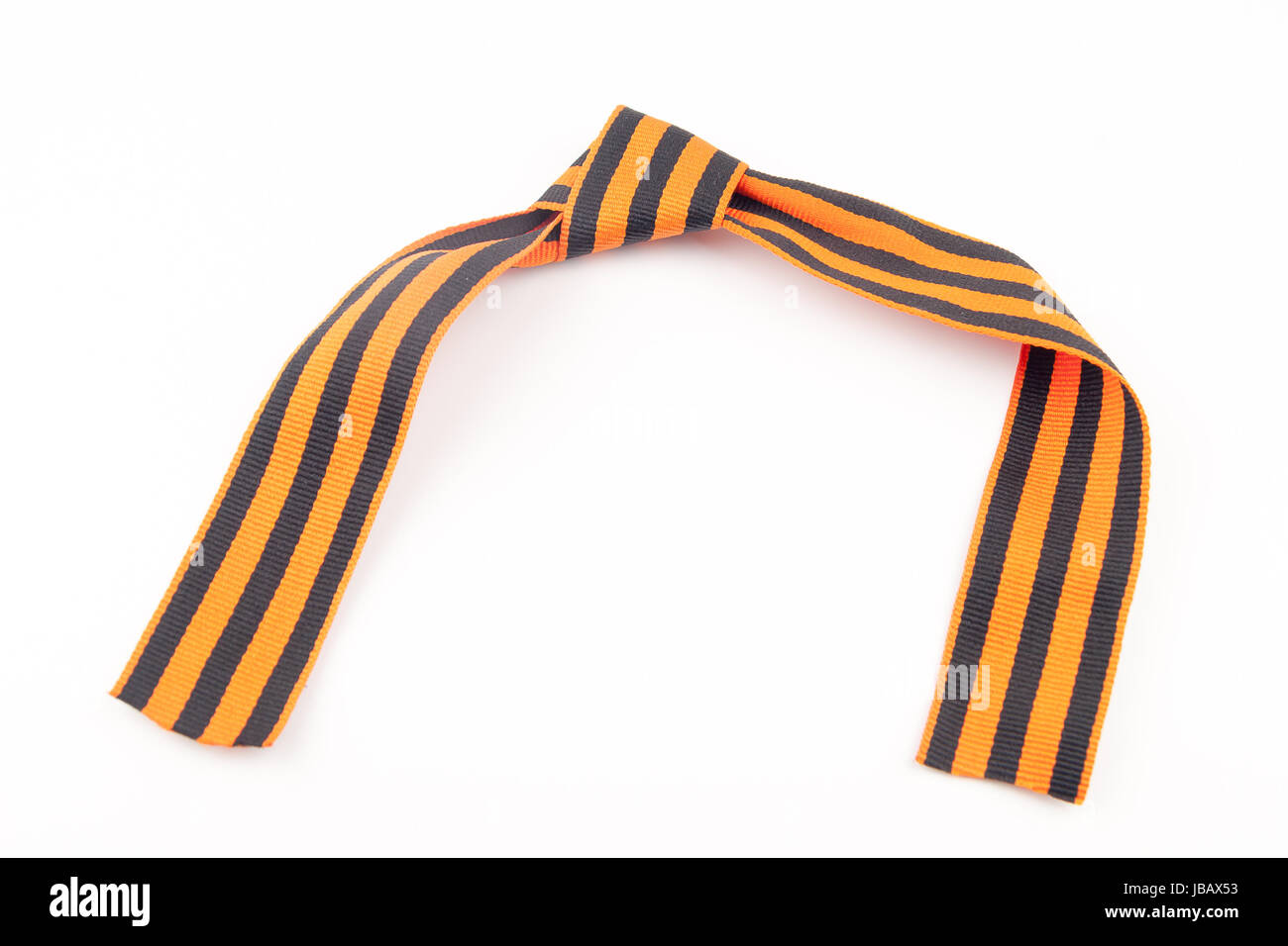 Ribbon of Saint George isolated on white background Stock Photo - Alamy