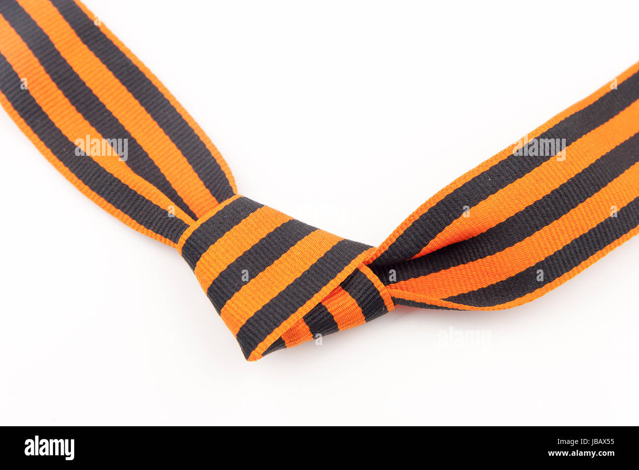 Ribbon of Saint George isolated on white background Stock Photo - Alamy