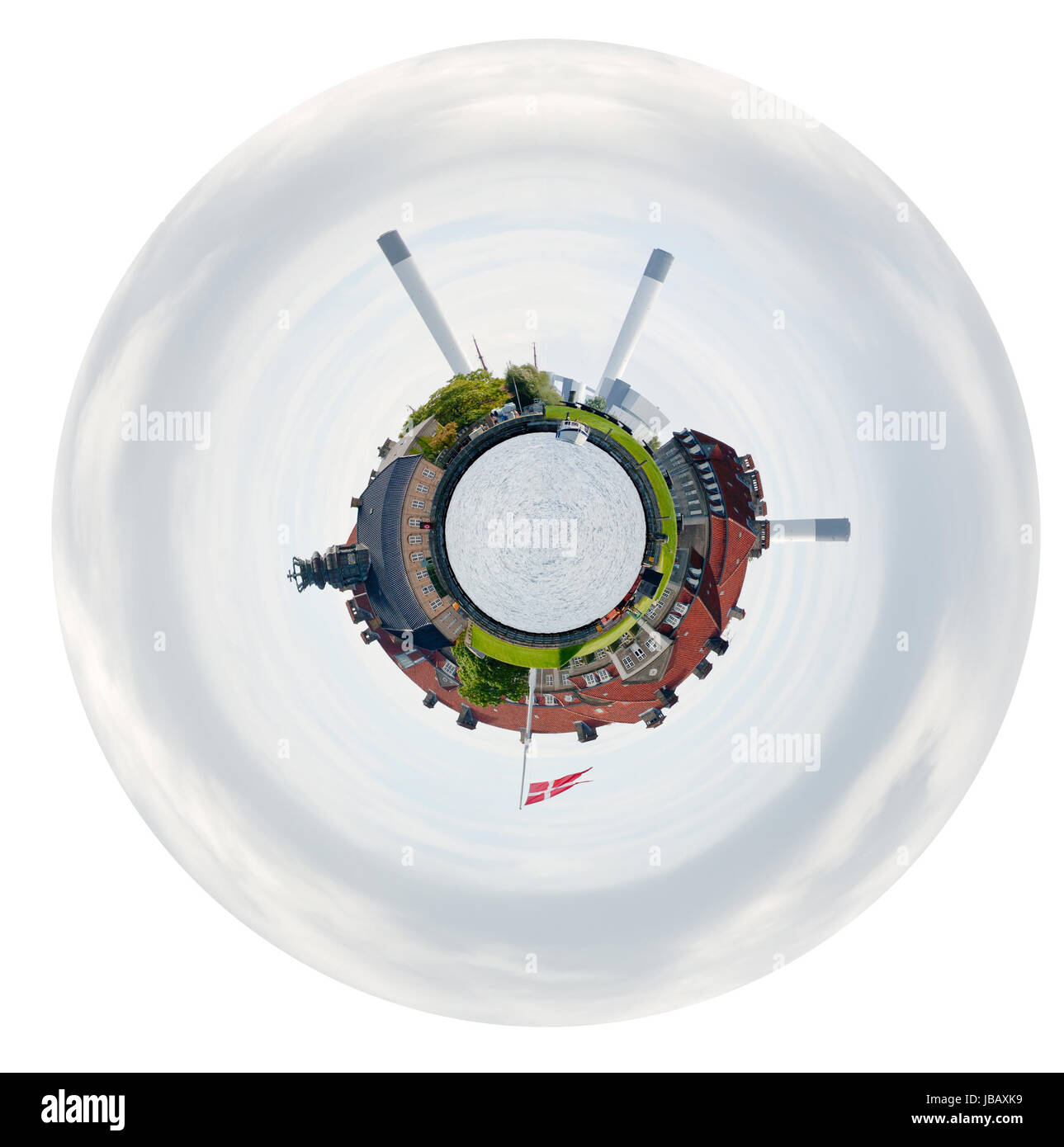 View industrial estate in Cut Out Stock Images & Pictures - Alamy