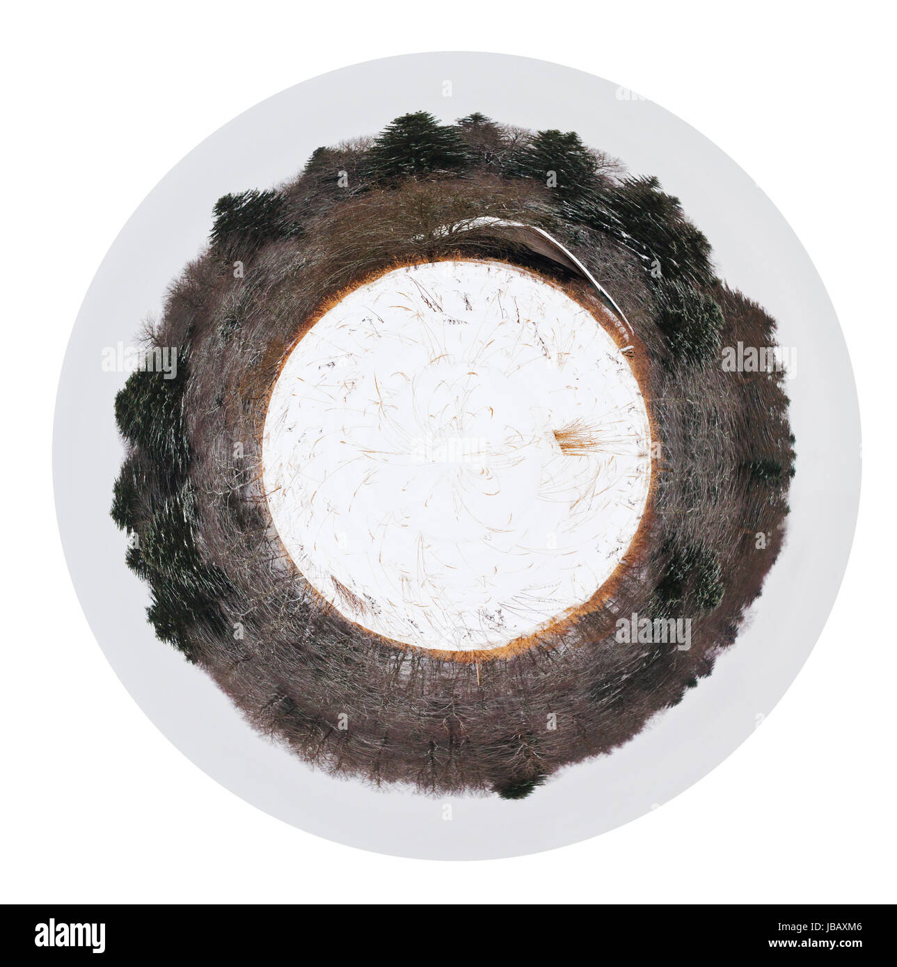 Village in forest snowy Cut Out Stock Images & Pictures - Alamy