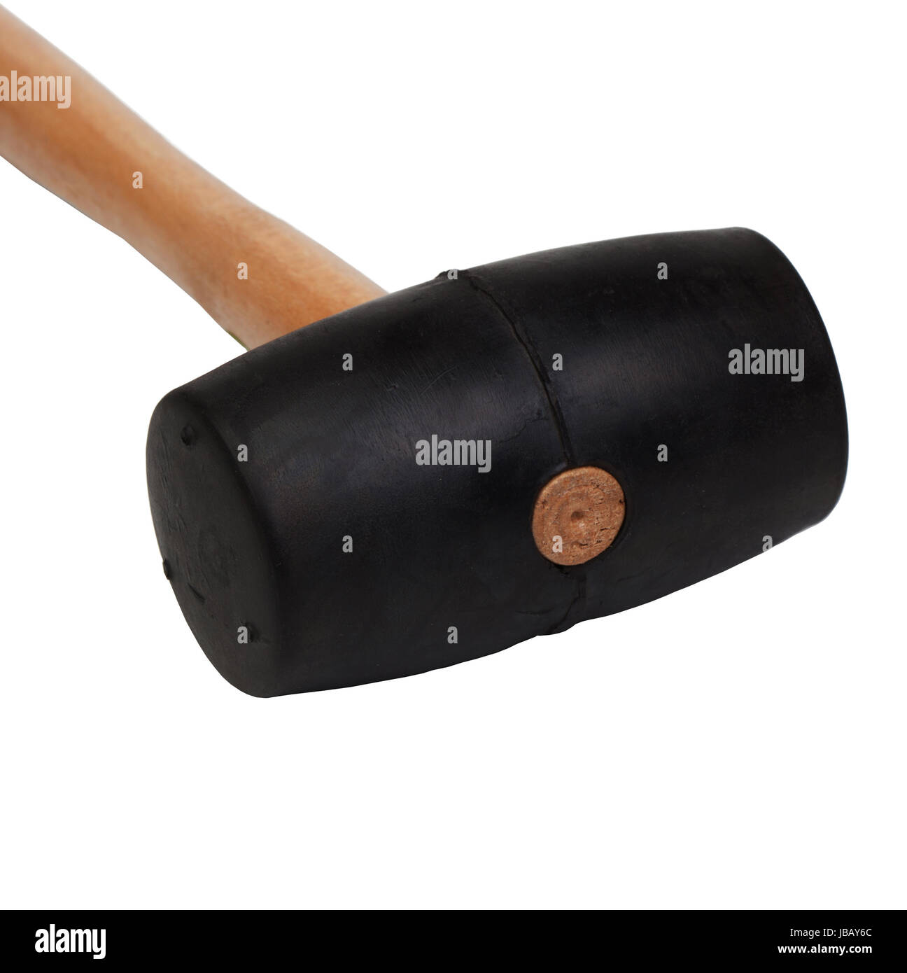 A mallet building tool isolated on white background Stock Photo - Alamy