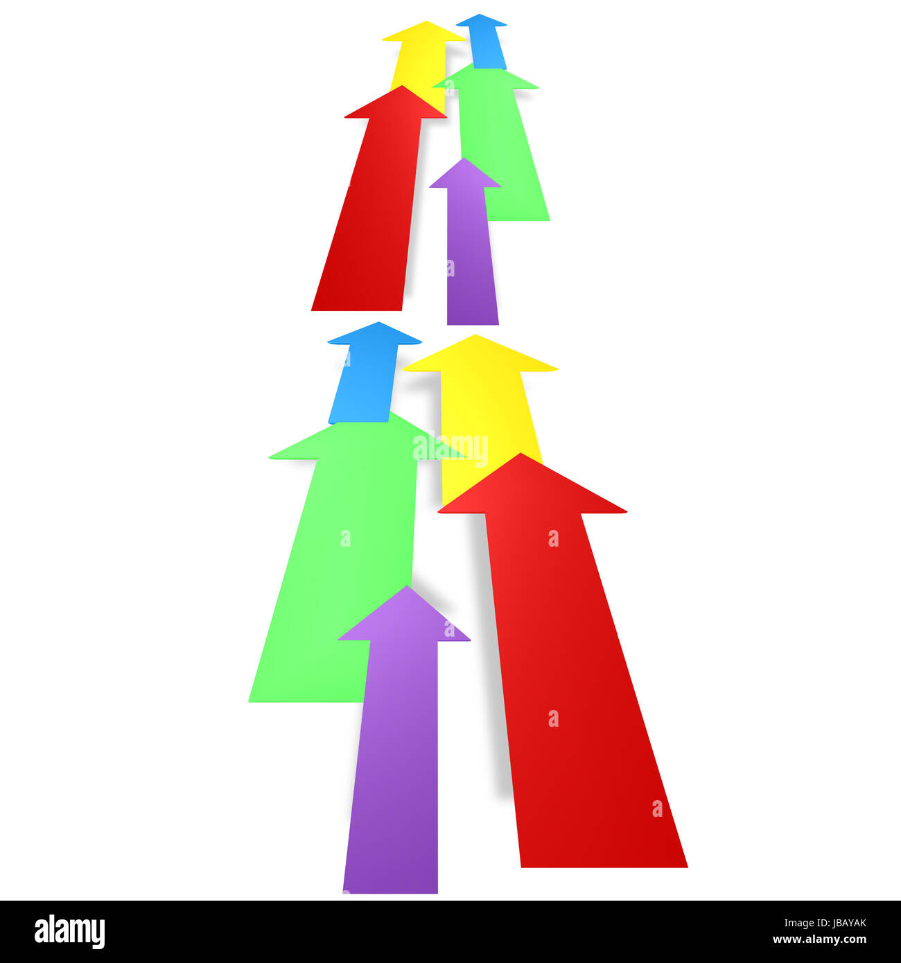 Driving direction arrows Cut Out Stock Images & Pictures - Alamy