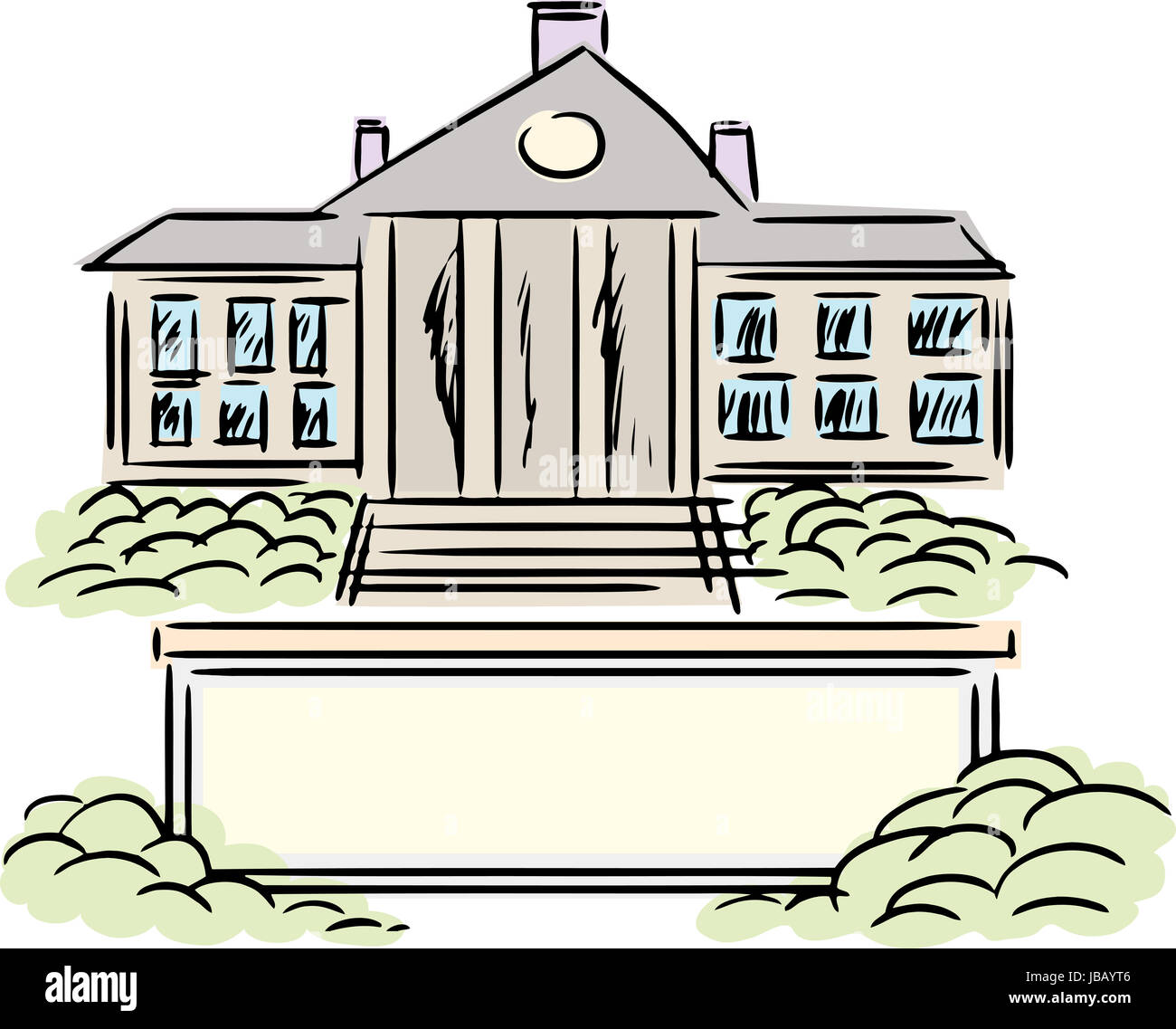 Small Office Building Cartoon