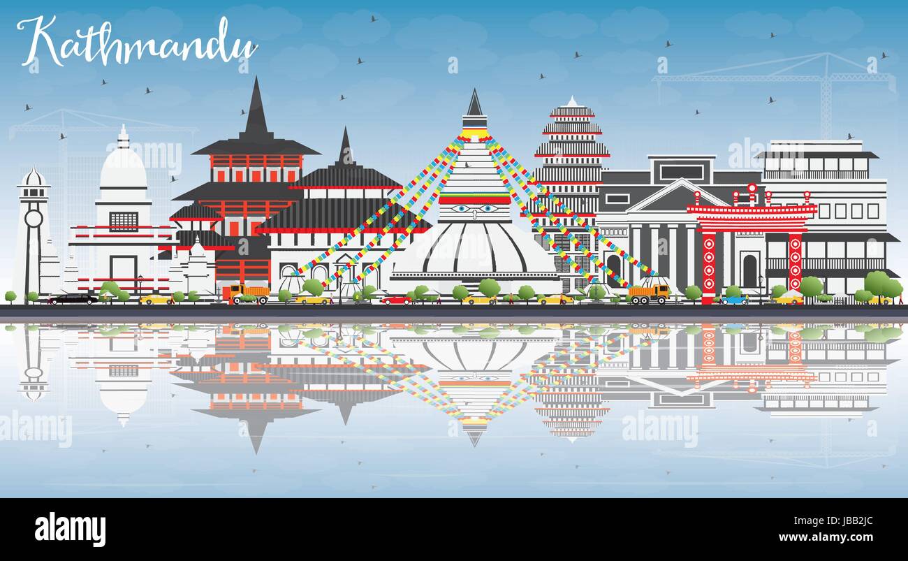 Black and white kathmandu Stock Vector Images - Alamy