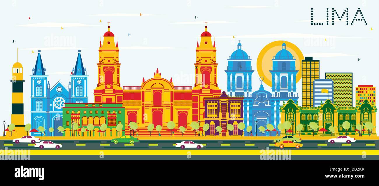Lima city peru Stock Vector Images - Alamy