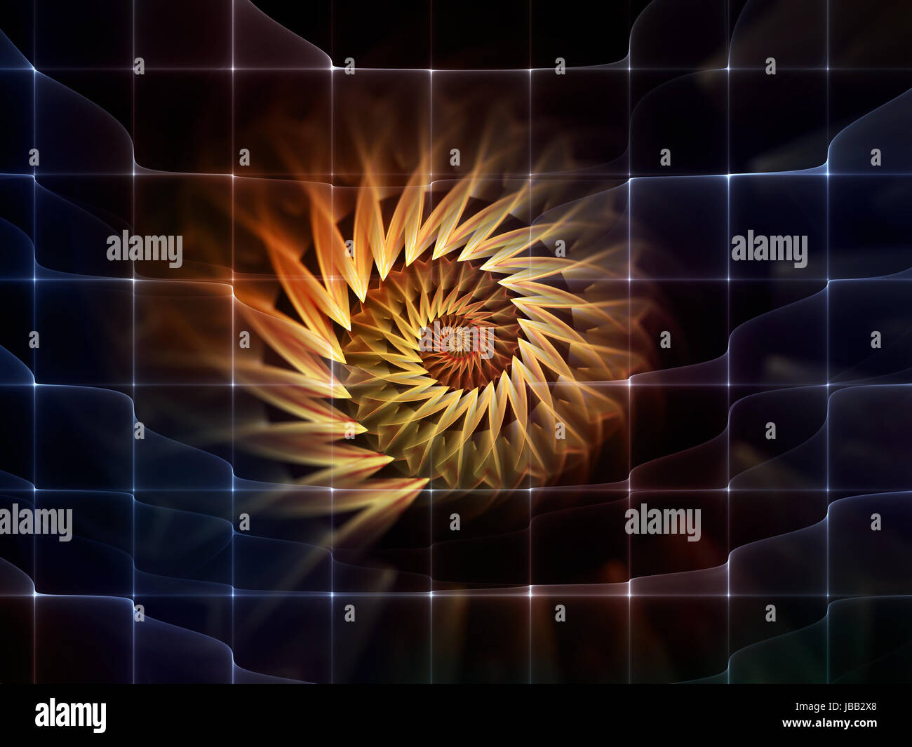 Geometry of Space series. Composition of conceptual grids, curves and ...